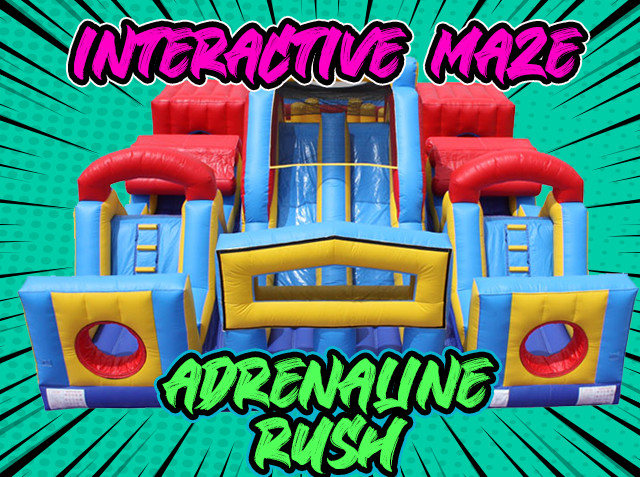 Adrenaline Rush Inflatable Maze Giant Obstacle Race AE Air Jumper