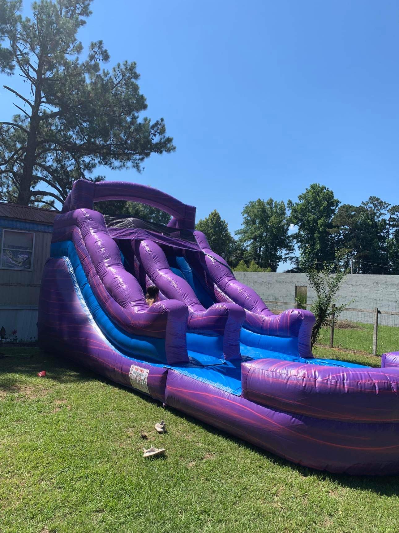 16ft Purple Water/Dry Slide - Party Rentals in Albertson | 252 Jumper ...