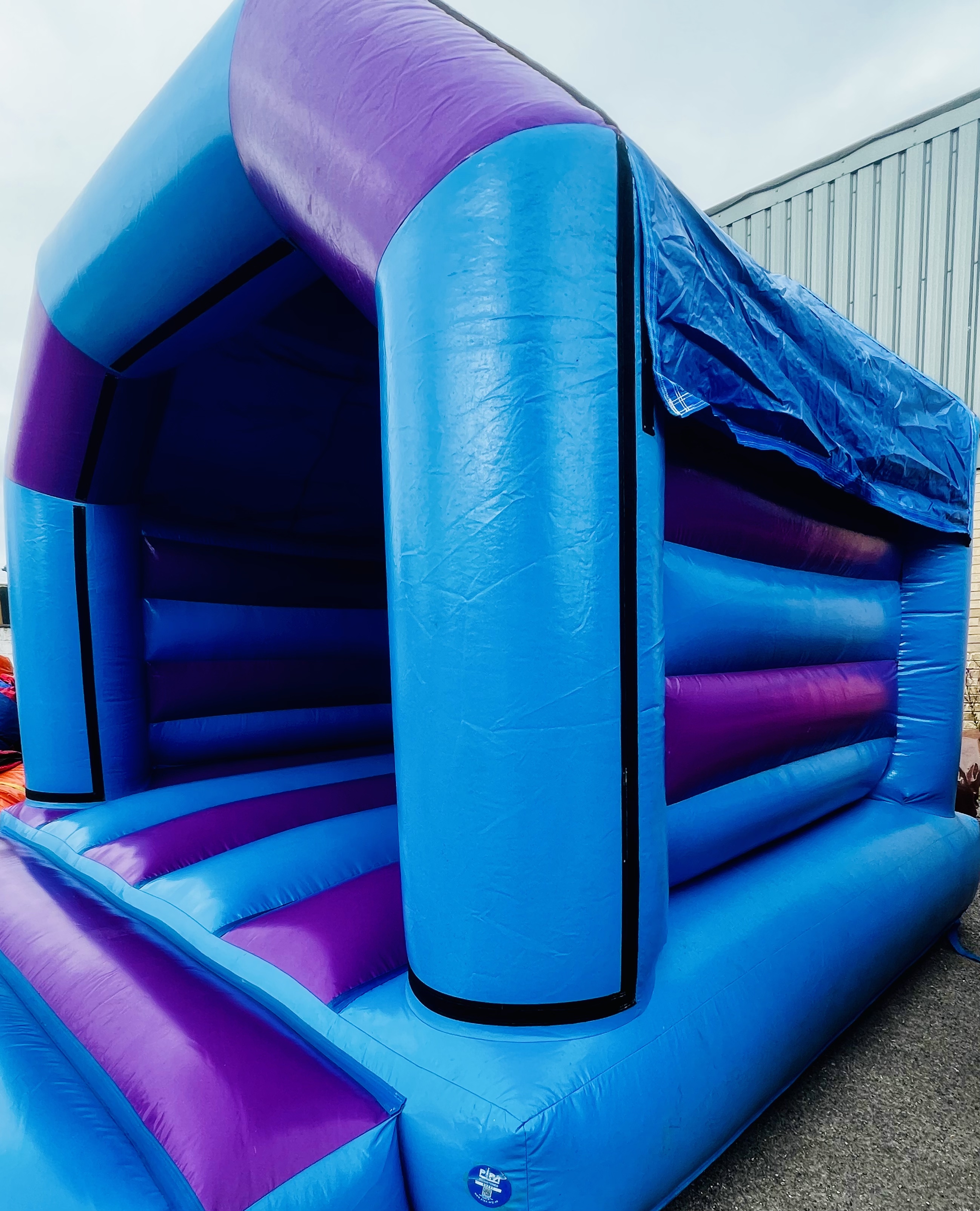 Plain Blue and Purple Castle - Bouncy Castle Hire in Doncaster ...