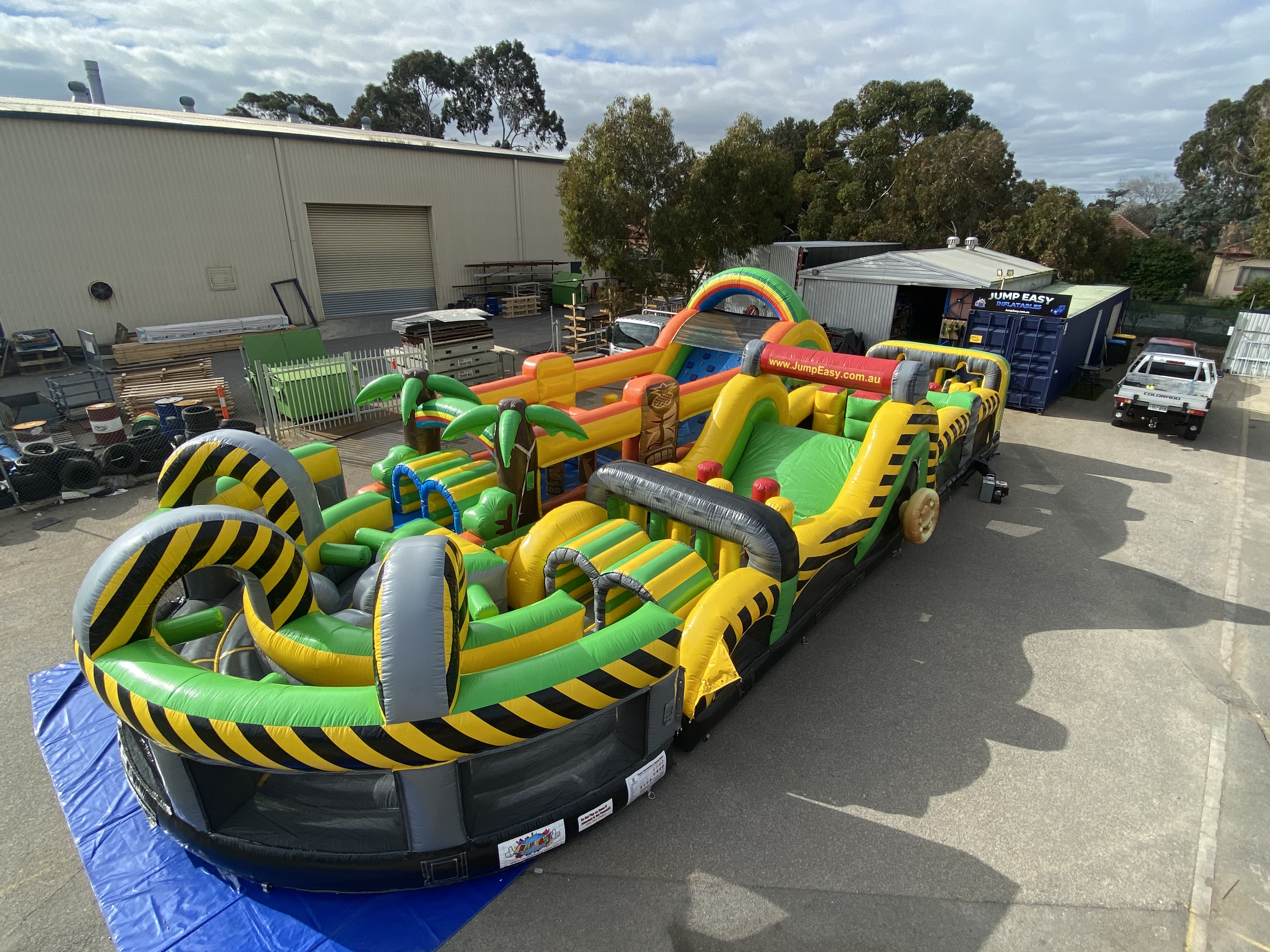Troppo Obstacle Course Hire – Inflatable Jungle Fun Adelaide | Jump Ea