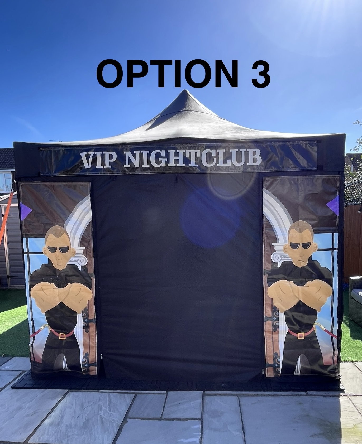 a3 6x3m Uv glow neon party rave tent gazebo nightclub like inflatable ...