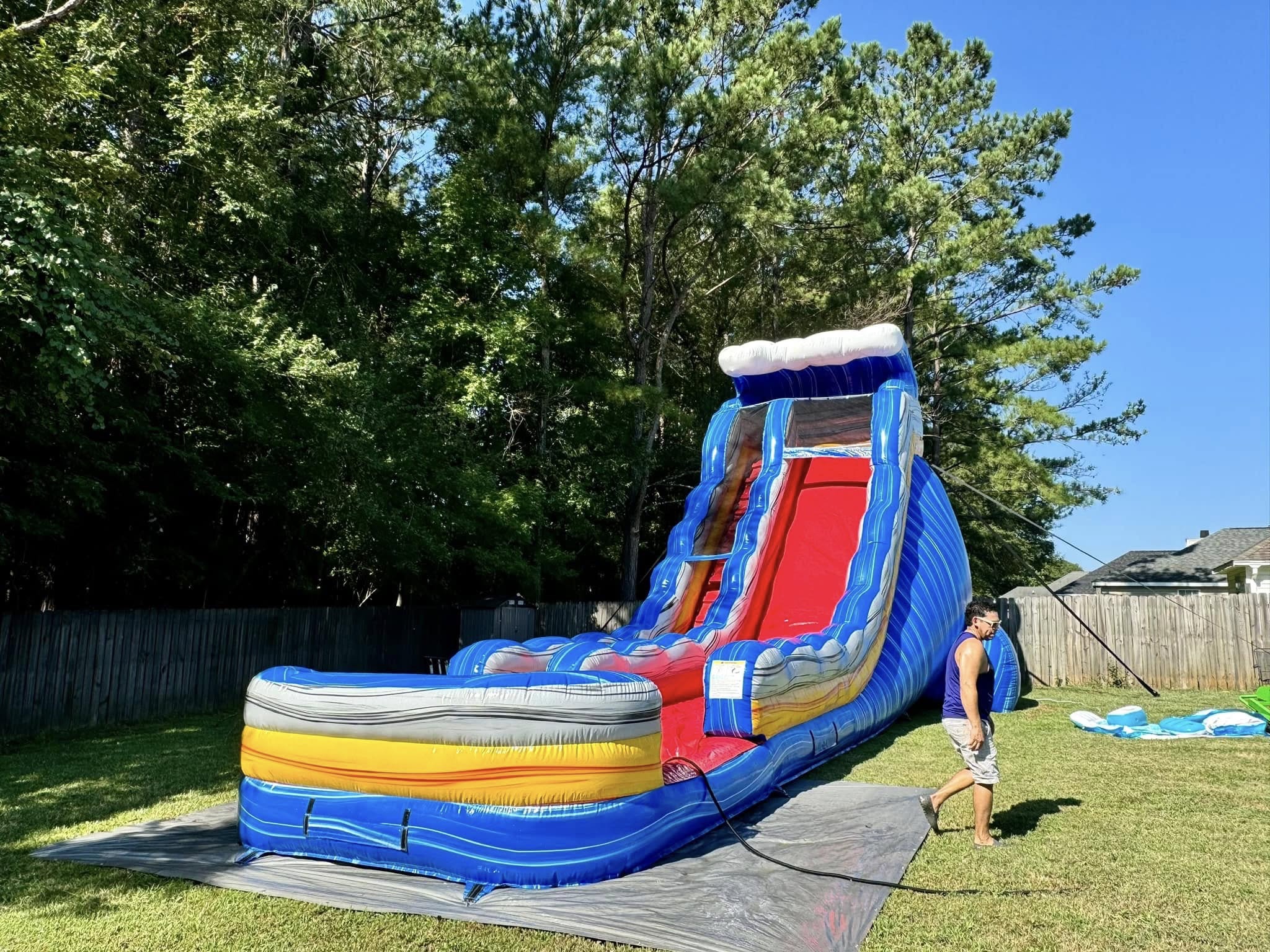 22ft Wave Rider Water Slide - Bounce House Rentals in Georgia | MVP ...