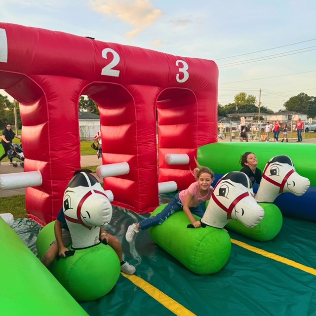 Inflatable Pony Derby Race - Rent in Florida | Seminole Slides and Such