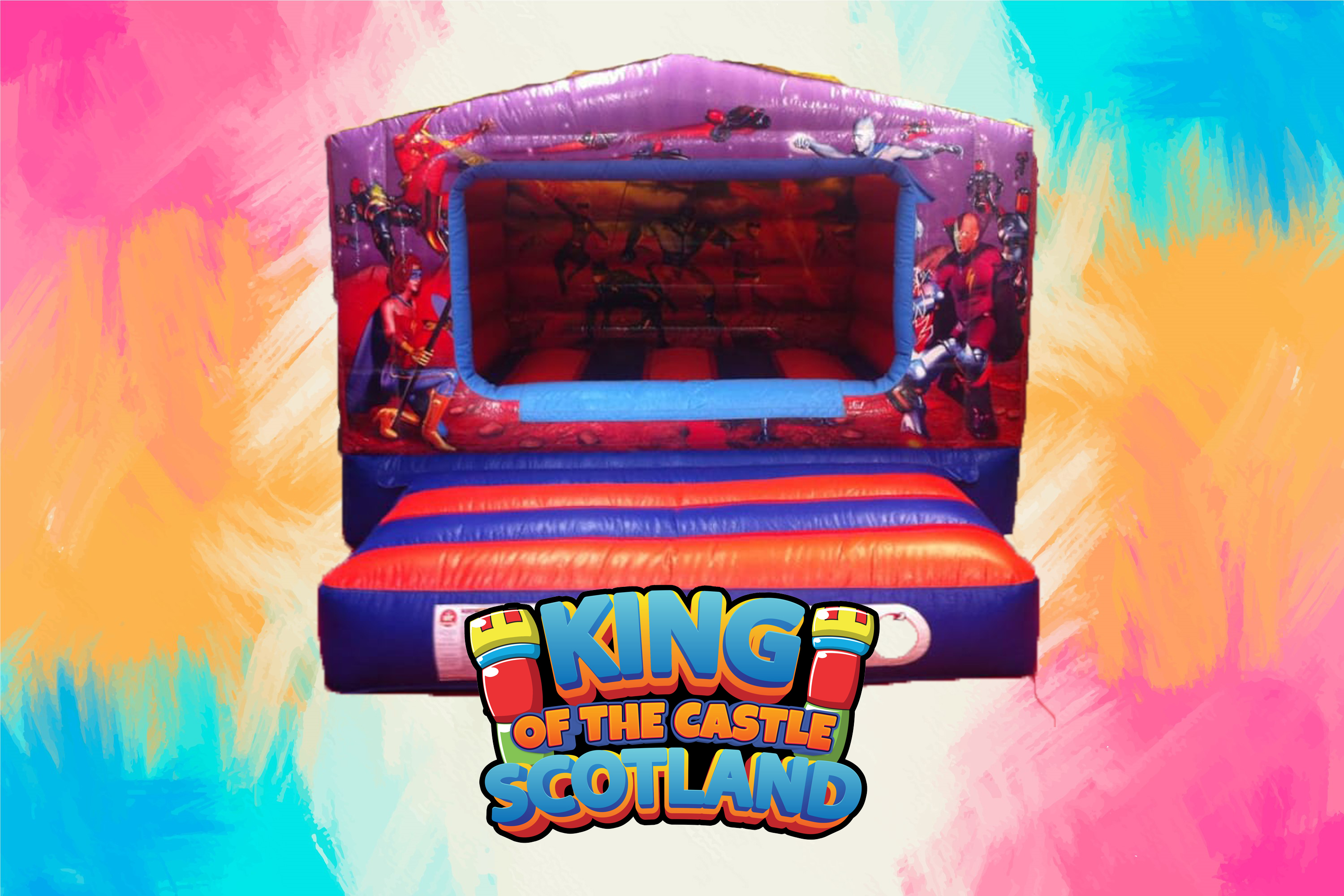 Superheroes Box Bouncy Castle (under 5's only) - Hire in Edinburgh ...