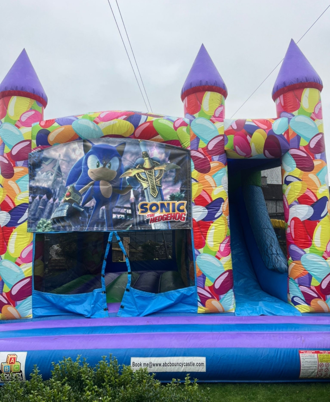 Sonic The Hedgehog Candy 3n1 Castle - Hire in Co Westmeath | ABC Bouncy ...