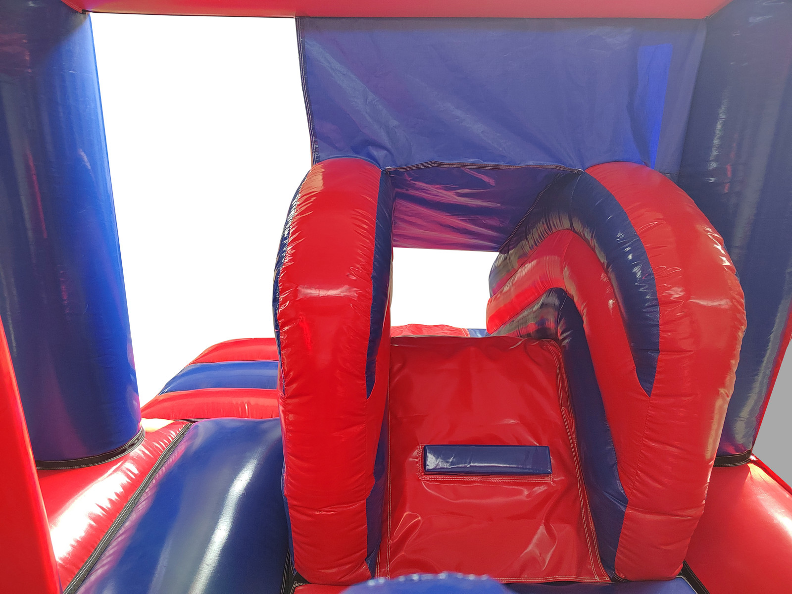 BBOL-245 - 11x16x9ft - Netted Mini Bouncer Combo (Red & Blue Velcro ...