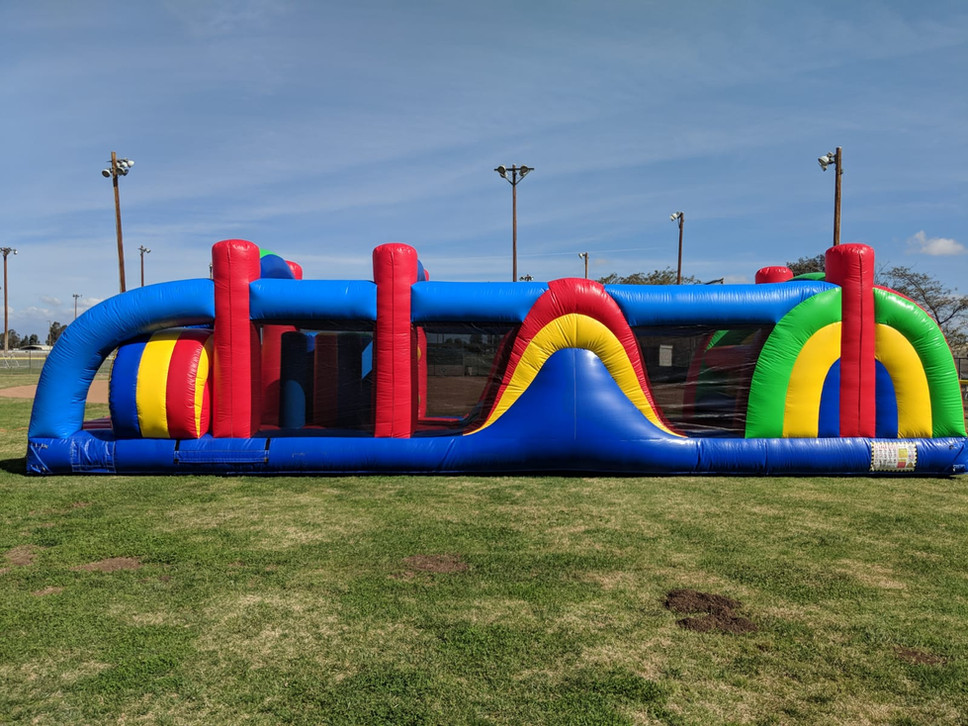 40ft Rainbow Obstacle Course - Hire in CA | Y&Y Event and Party Rental
