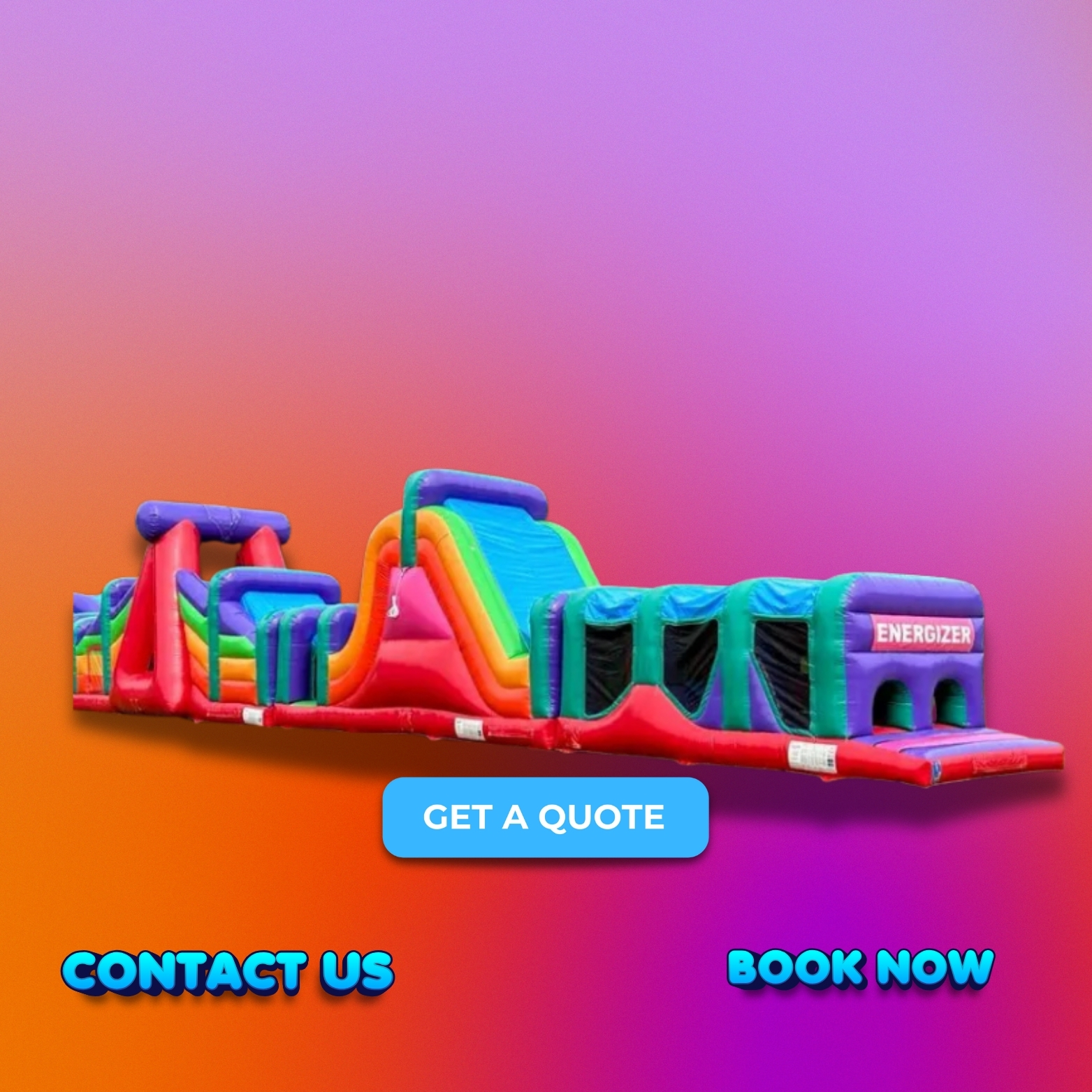 Inflatable Assault Course Hire,Bouncy Castle Obstacle Course Rent,UK