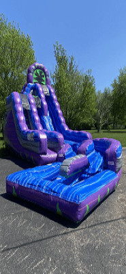 20' Purple Ice Slide Water Slide for Endless Fun and Thrills!