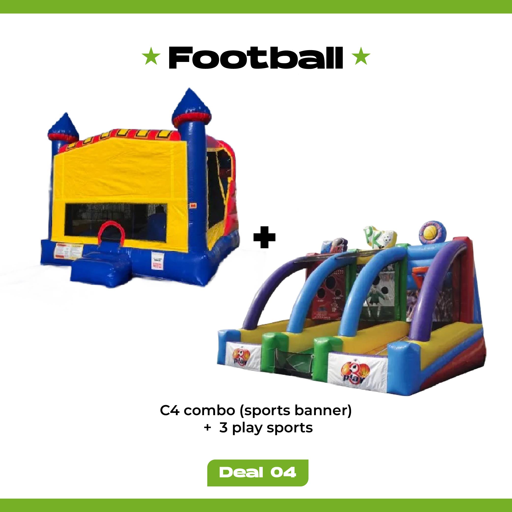 Football Day Deal 4 – C4 Combo & 3Play Sports – OSHC Hire Adelaide Hil