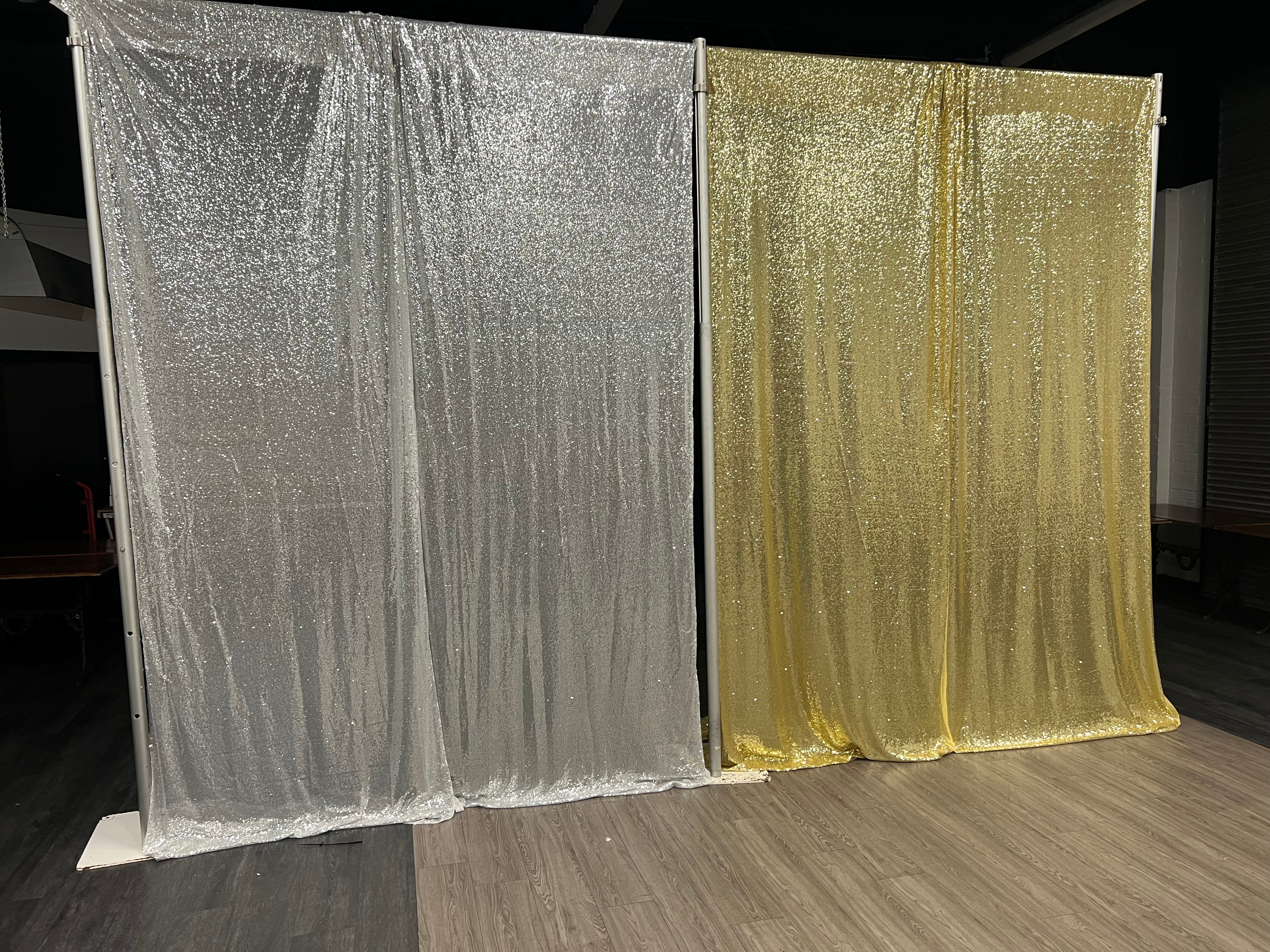 Silver Sequin Backdrop - Event Entertainment in London | We Love Occasions