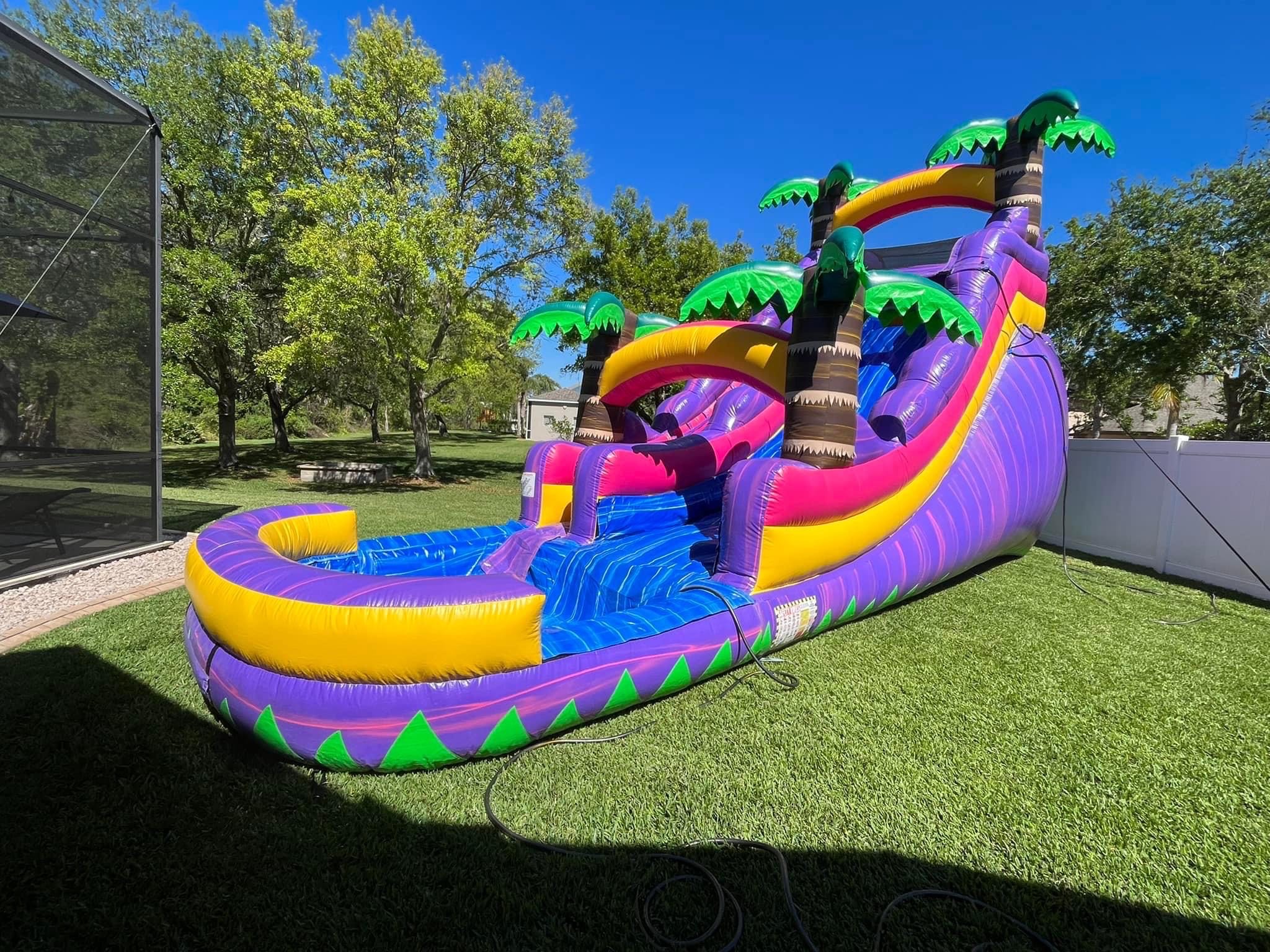 19 Ft Hawaiian Fun Water Slide - Rentals in Florida, Volusia County ...