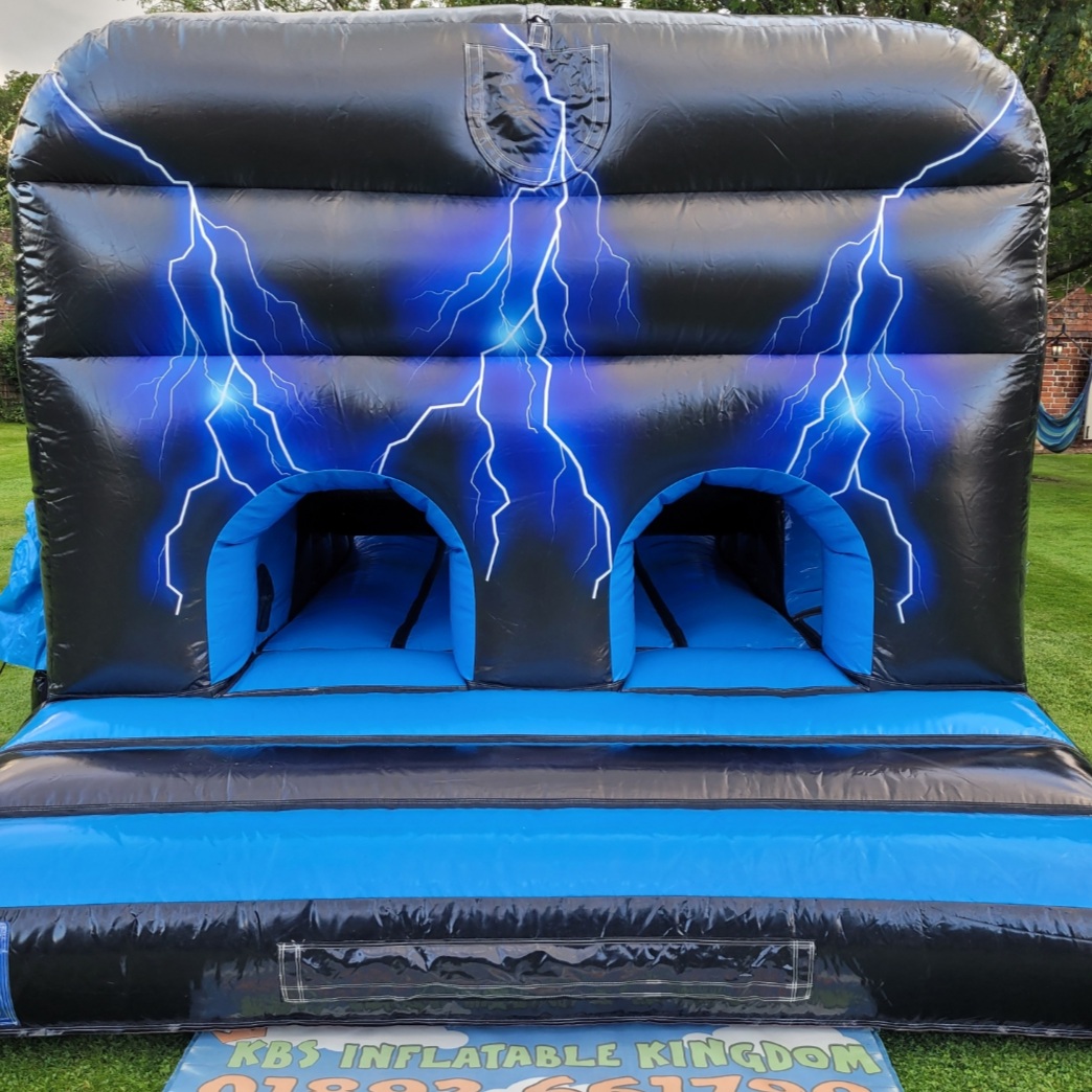42ft Lightning (Disco ready) Assault Course - Bouncy Castle Hire in ...