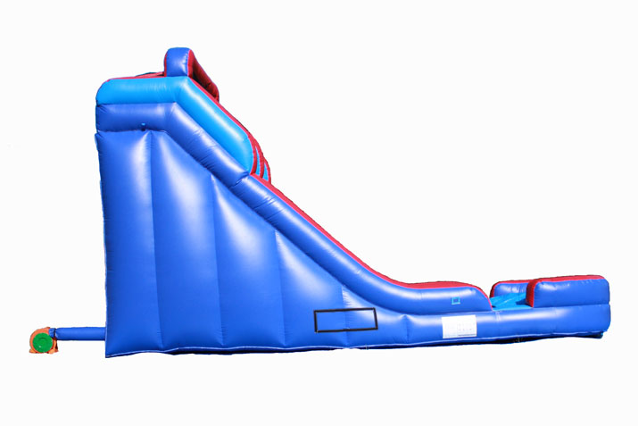 17' Pink Crown Waterslide Single Lane with Pool Red/Blue - Best ...