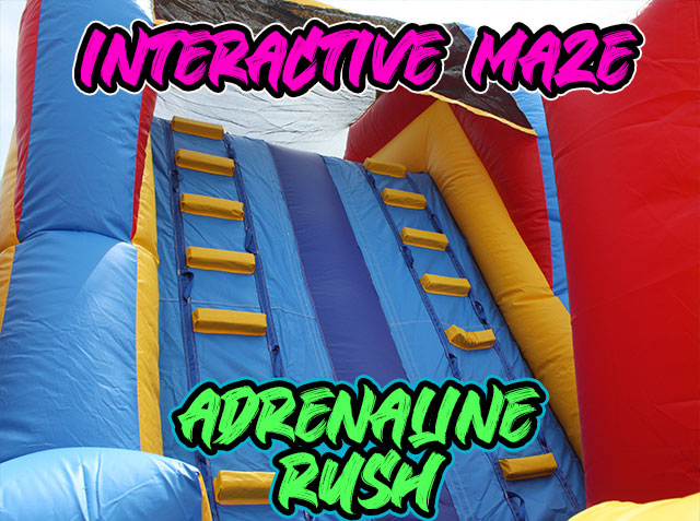 Adrenaline Rush Inflatable Maze Giant Obstacle Race AE Air Jumper