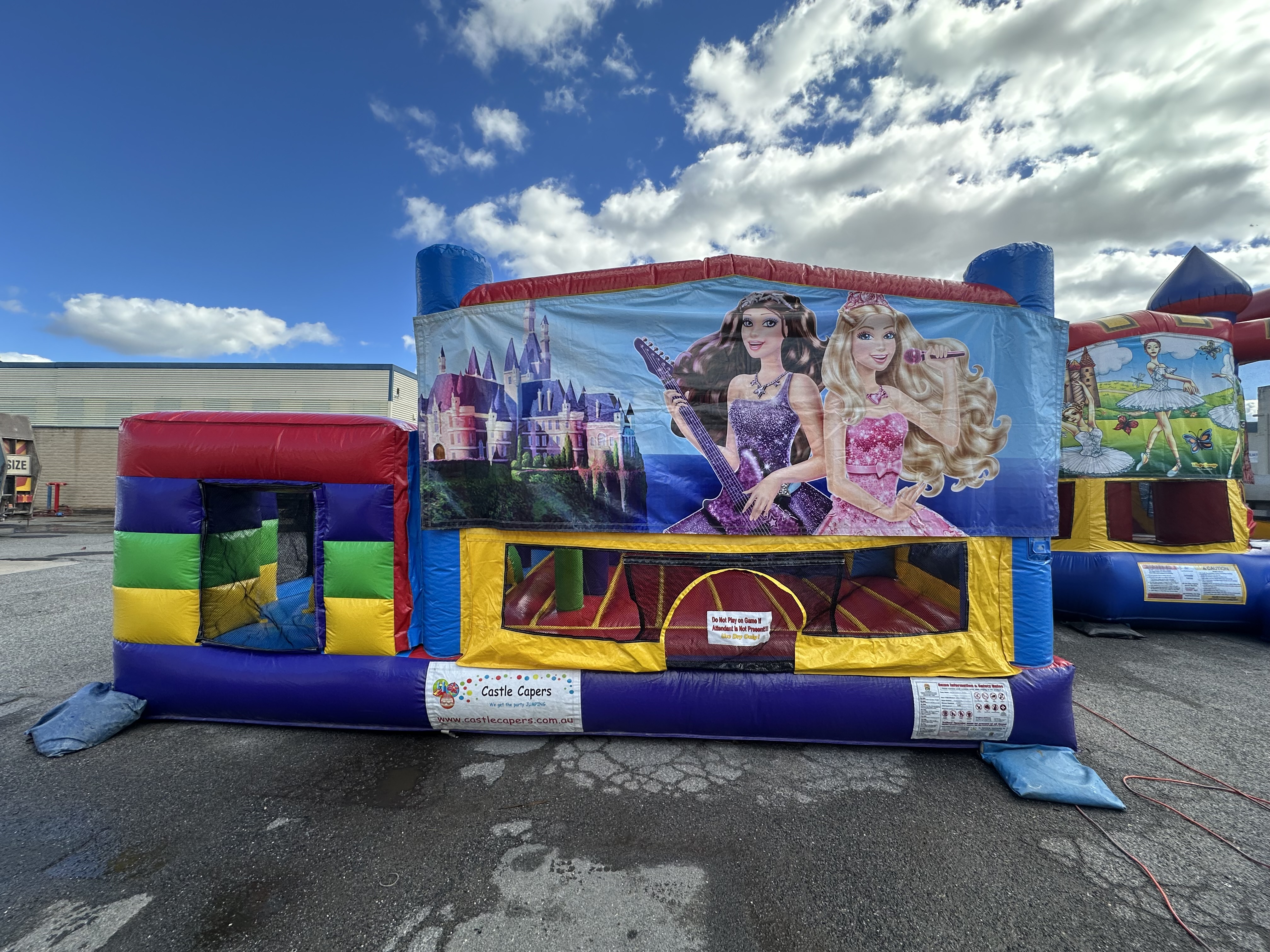 Barbie Multi Challenge Jumping Castle Hire SA