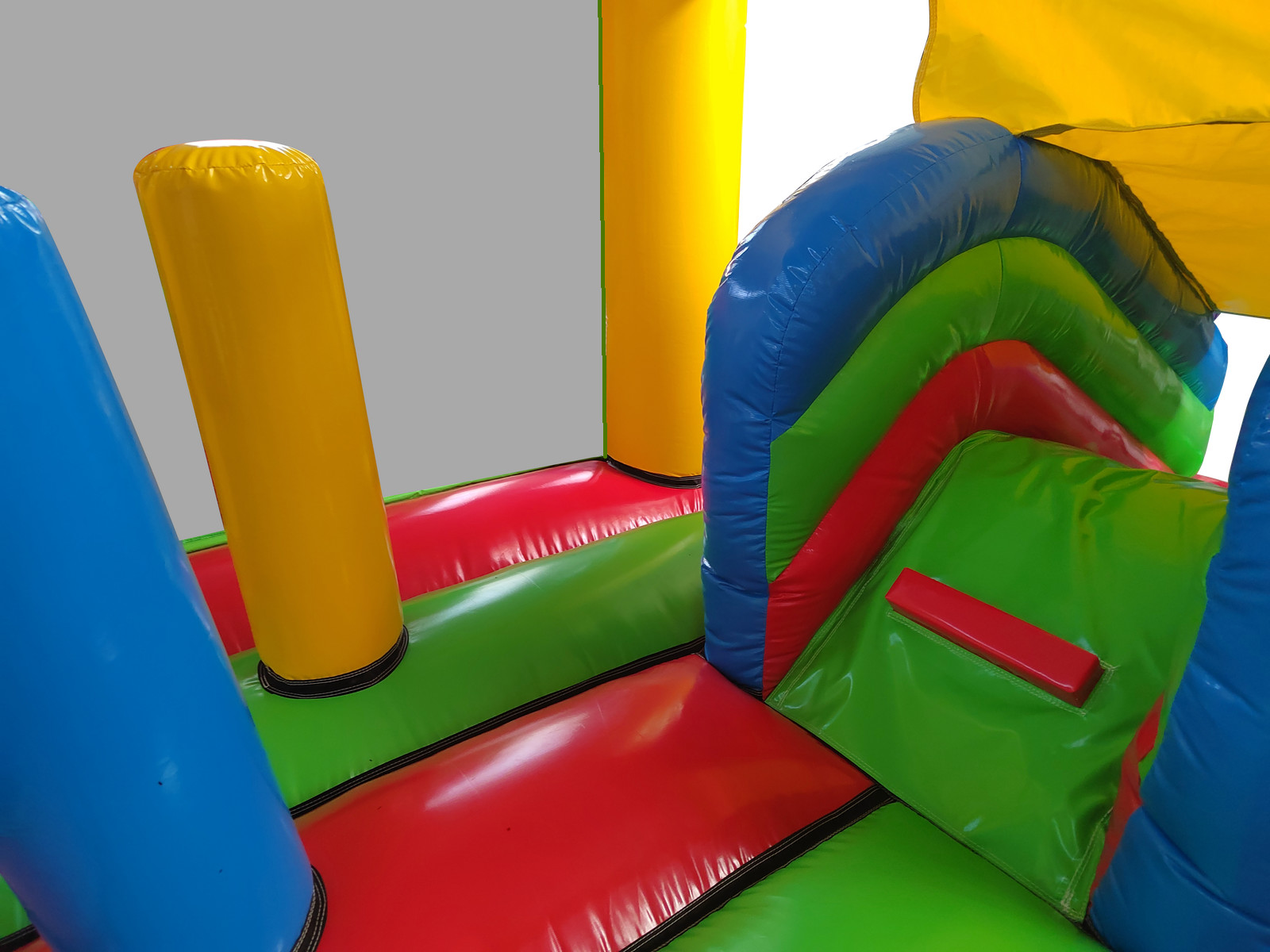 BBOL-245 - 11x16x9ft - Netted Mini Bouncer Combo (Red, Yellow, Green, L ...