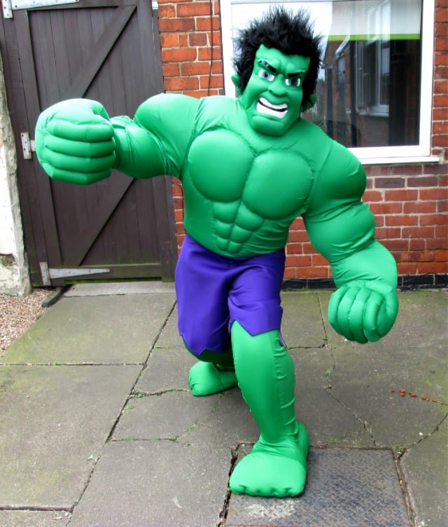 Hulk Mascot Hire - Bouncy Castle and Hot Tub Hire in Stockton On Tees ...