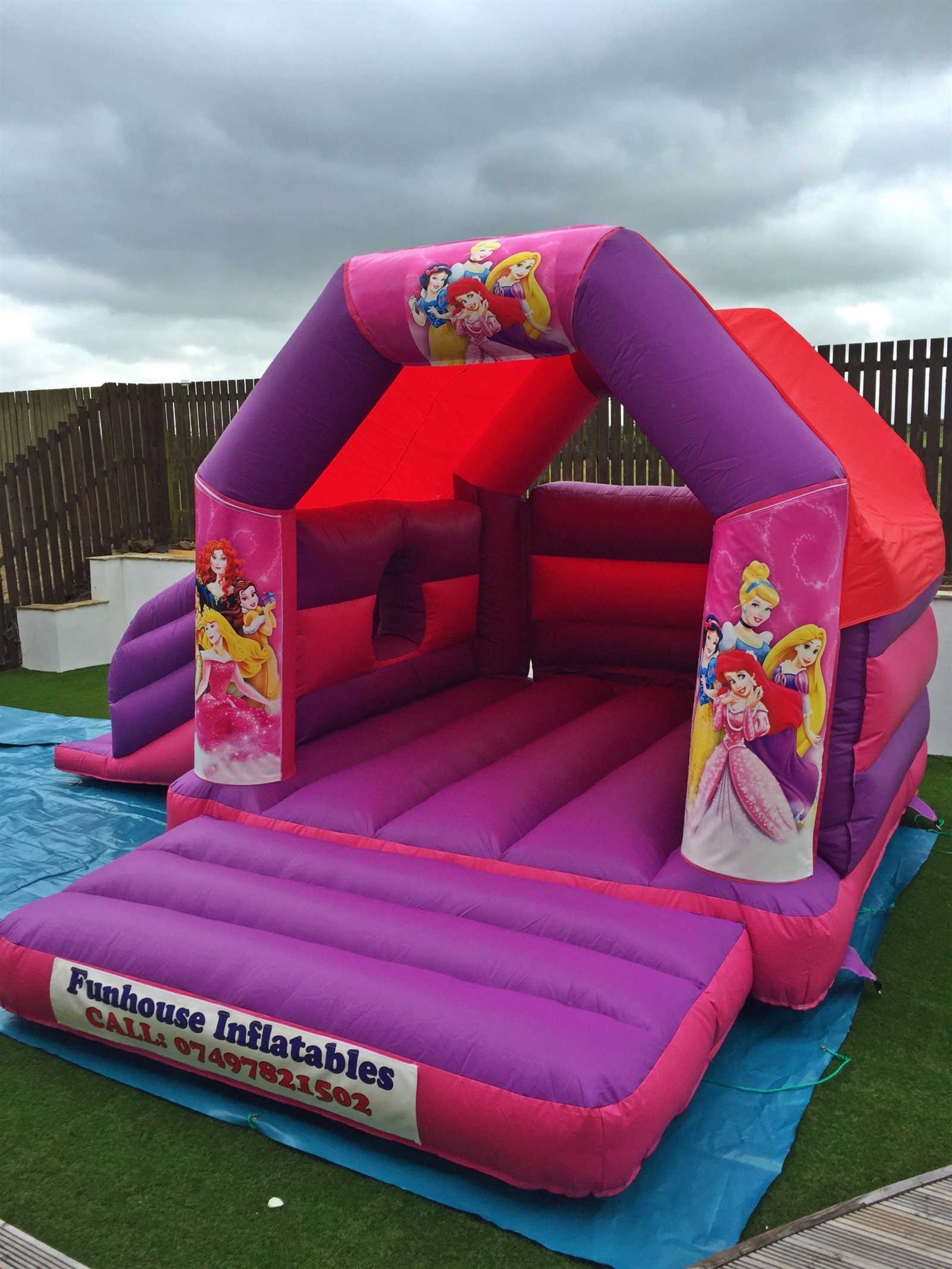 Disney Princess Combo Slide Bouncy Castle - Bouncy Castle Hire in ...