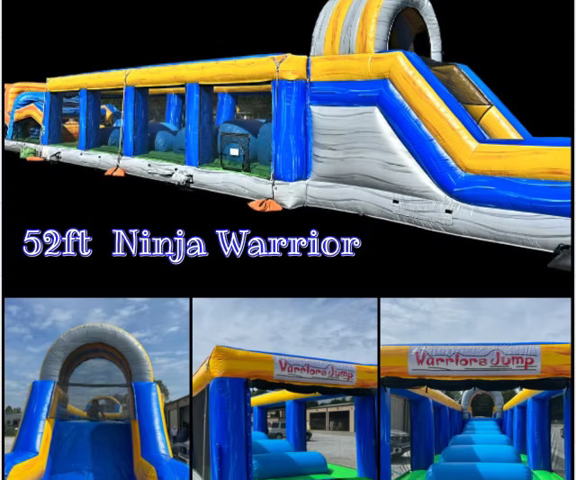 52 ft Ninja Warrior Jump - Bounce House Rentals in Upstate SC | Silly ...