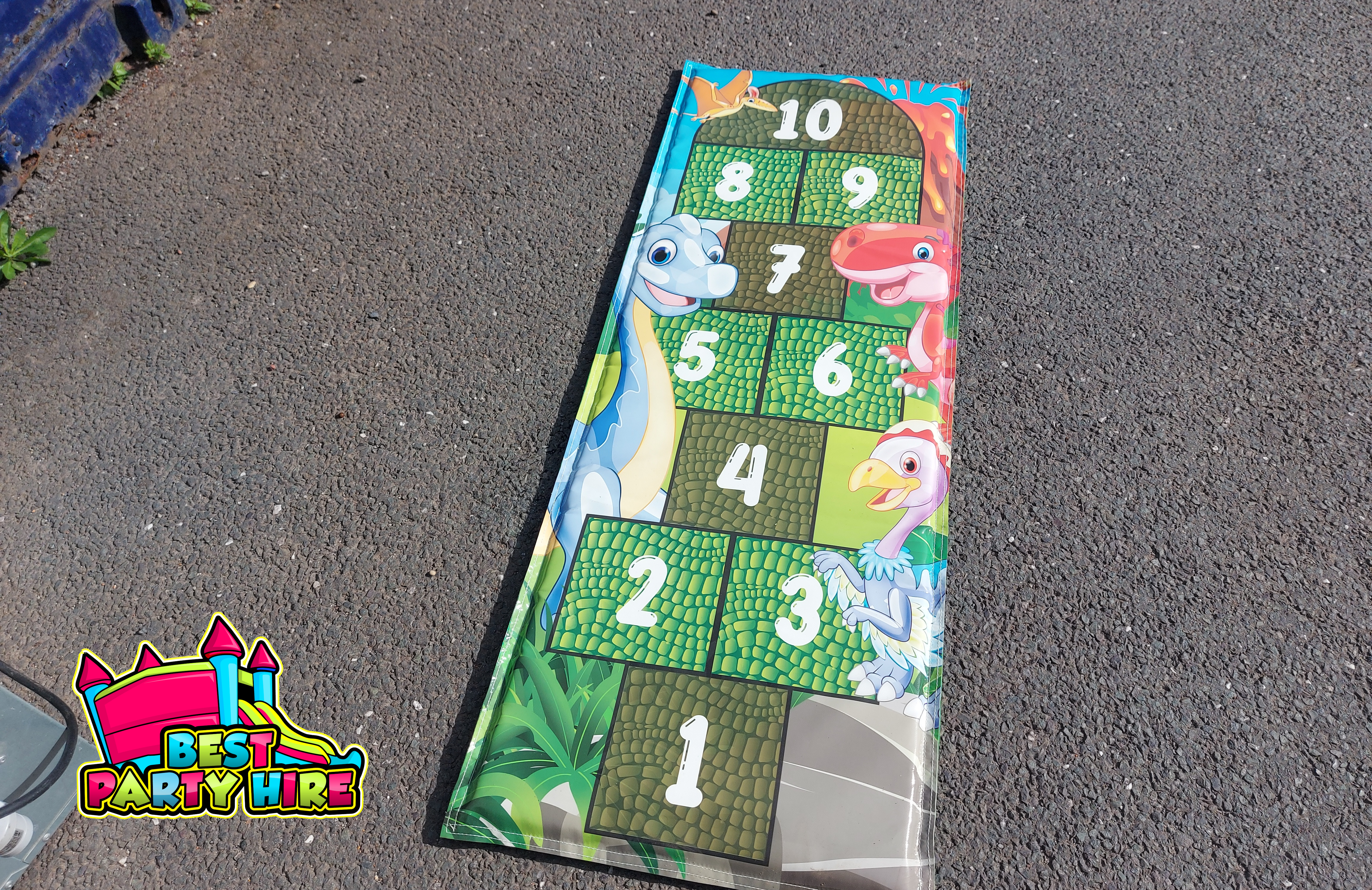 Dinosaur Hopscotch Mat Hire Warwickshire | Best Party Hire