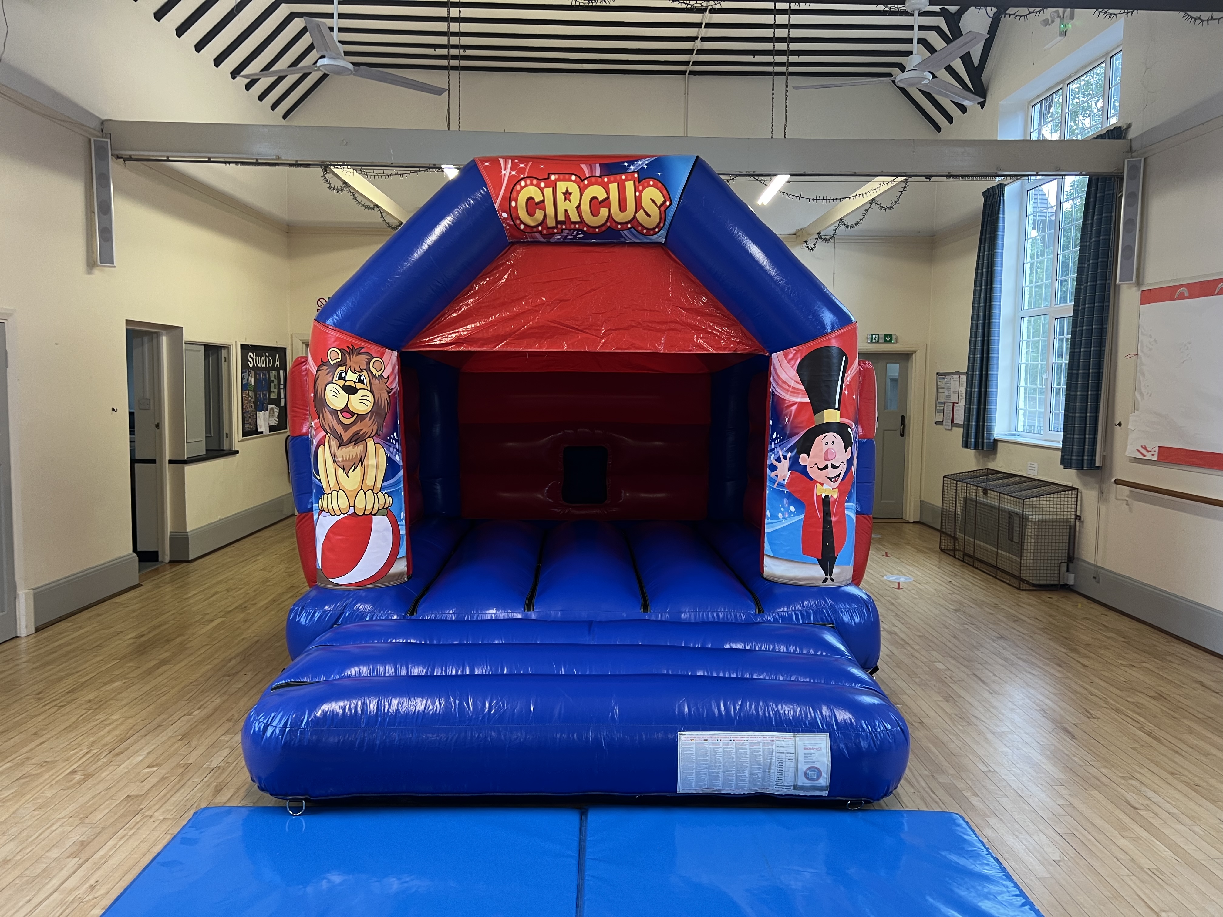 Circus Soft Play Bouncy Castle Package - Red / Blue - Bouncy Castle ...