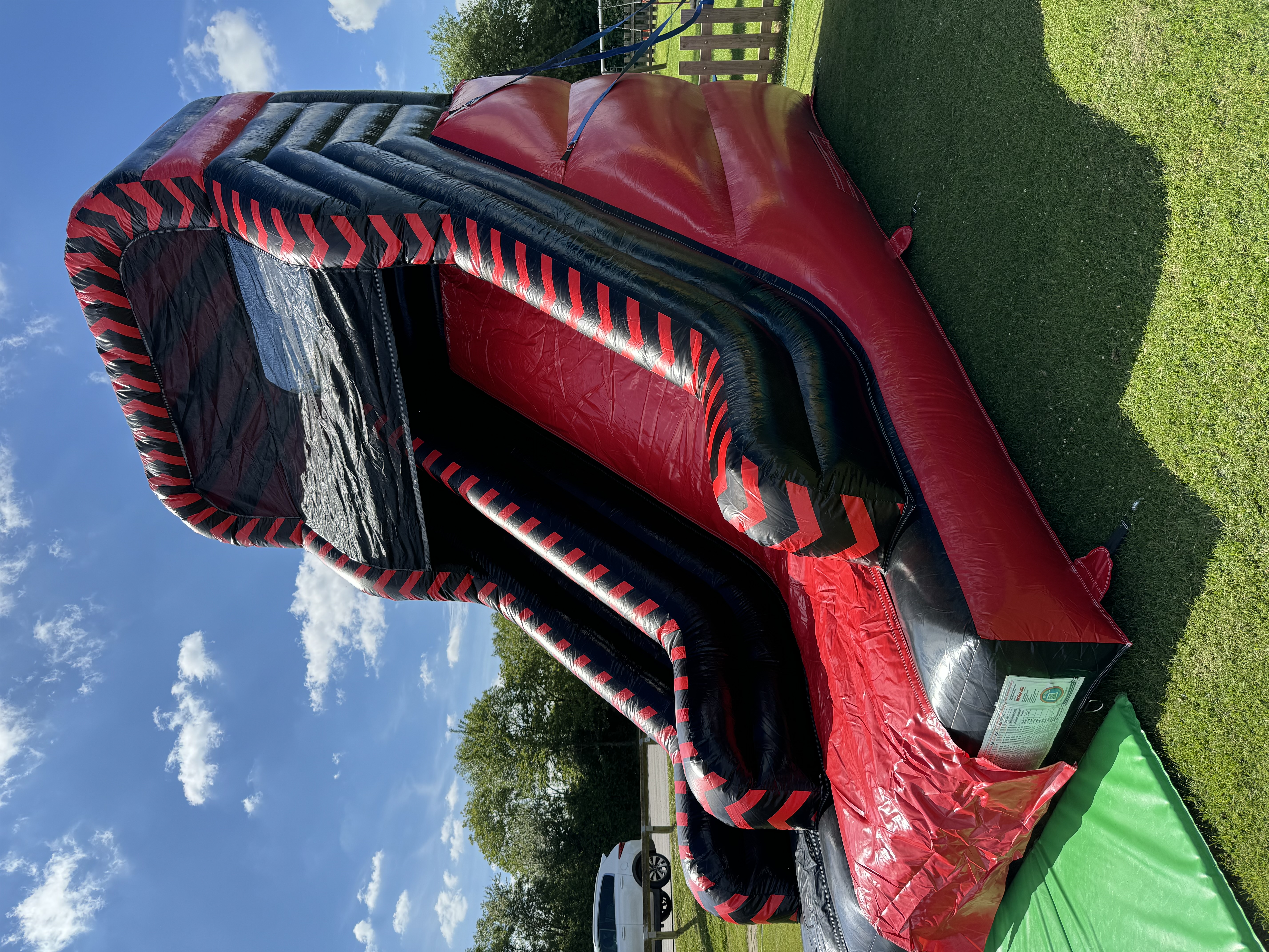 20ft x 12ft Red and Black Mega Slide - Hire in northampton | elliotts ...