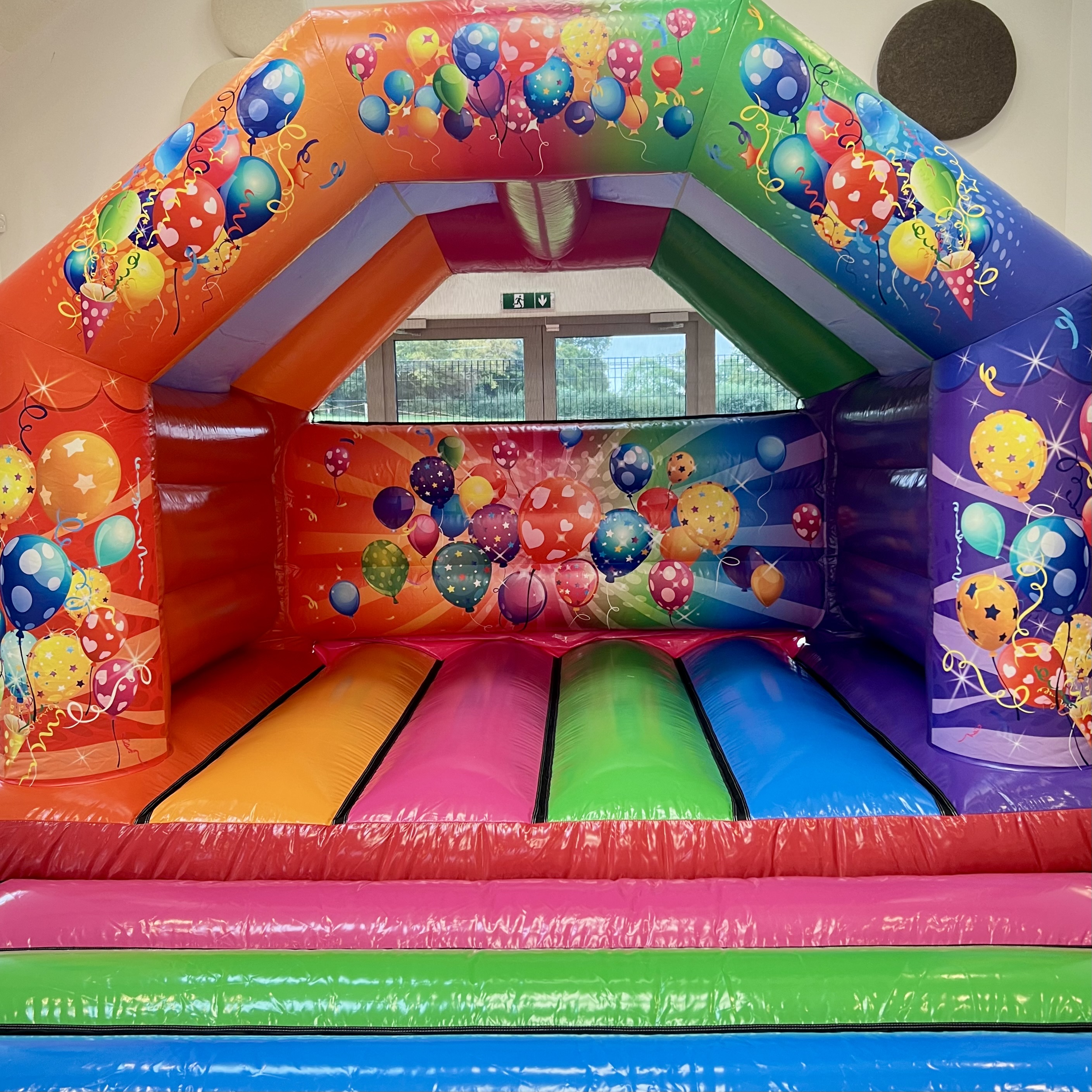 Multi Coloured Party Bouncy Castle - Bouncy Castle Hire in Crowborough ...