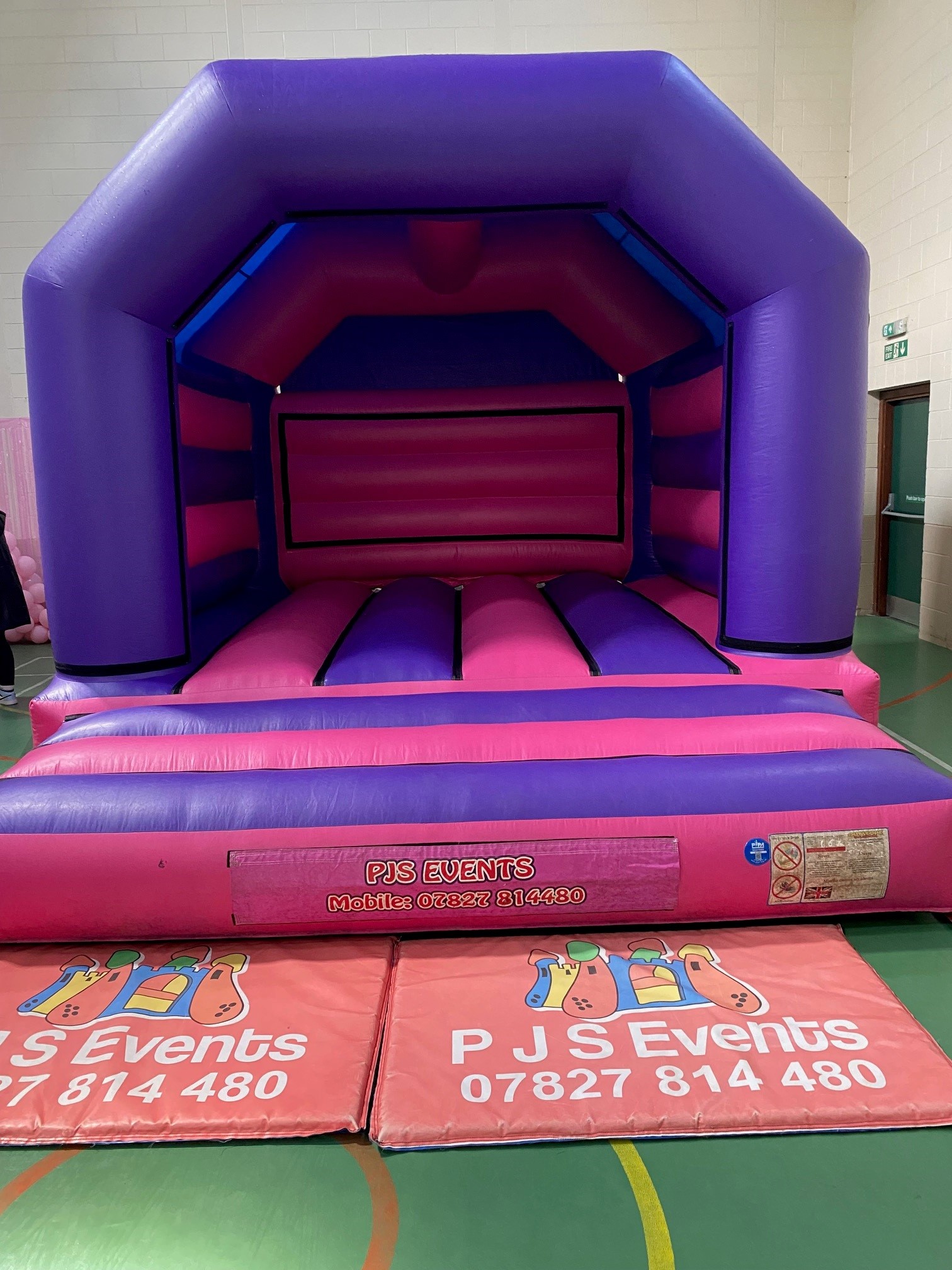 PInk and Purple Bouncy Castle - Hire in Aberdeenshire | PJS Events