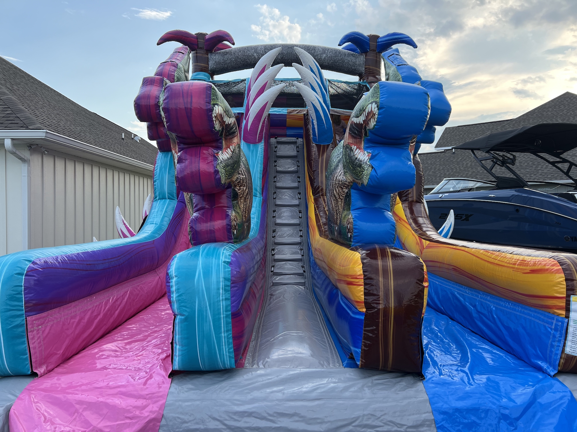 18" Rex Rampage Dual Lane Slide (WET) - Bounce House Hire in FL | JT ...