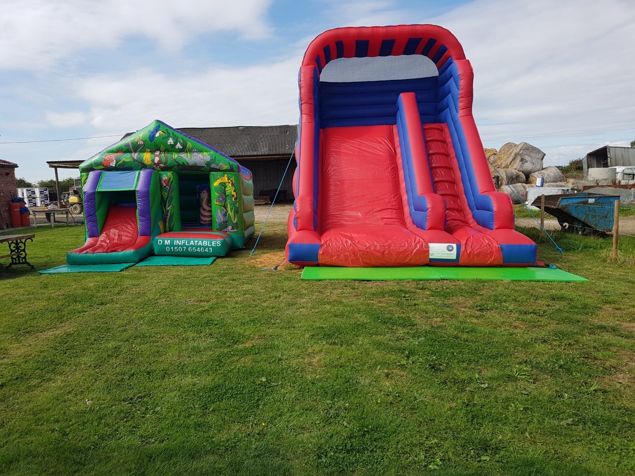 Jungle Theme Bouncy Castle & Slide - Bouncy Castle Hire in Louth ...