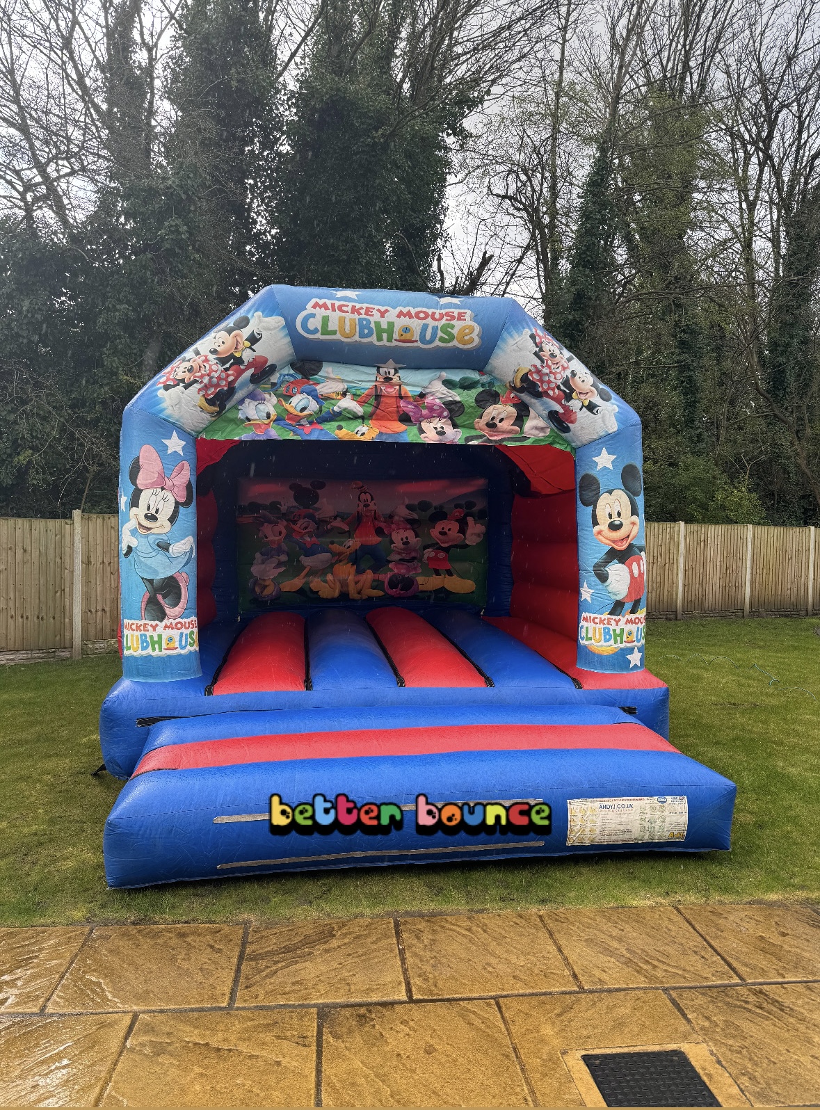 Mickey Mouse Party Bouncy Castle Hire