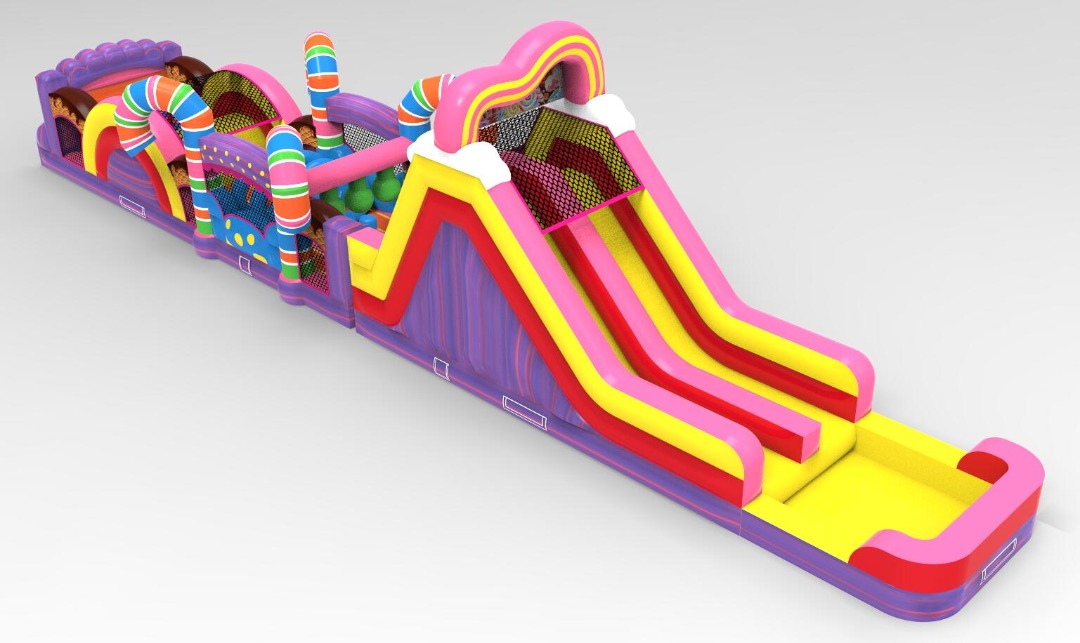 Candy Land Obstacle Course - Hire in florida | Tycoon Party Rental