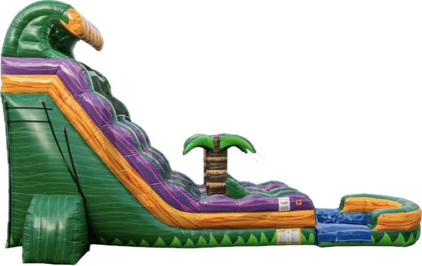 24 FT TALL 40 LONG WITH POOL BAY ISLAND WATER SLIDE - Bounce House Hire ...