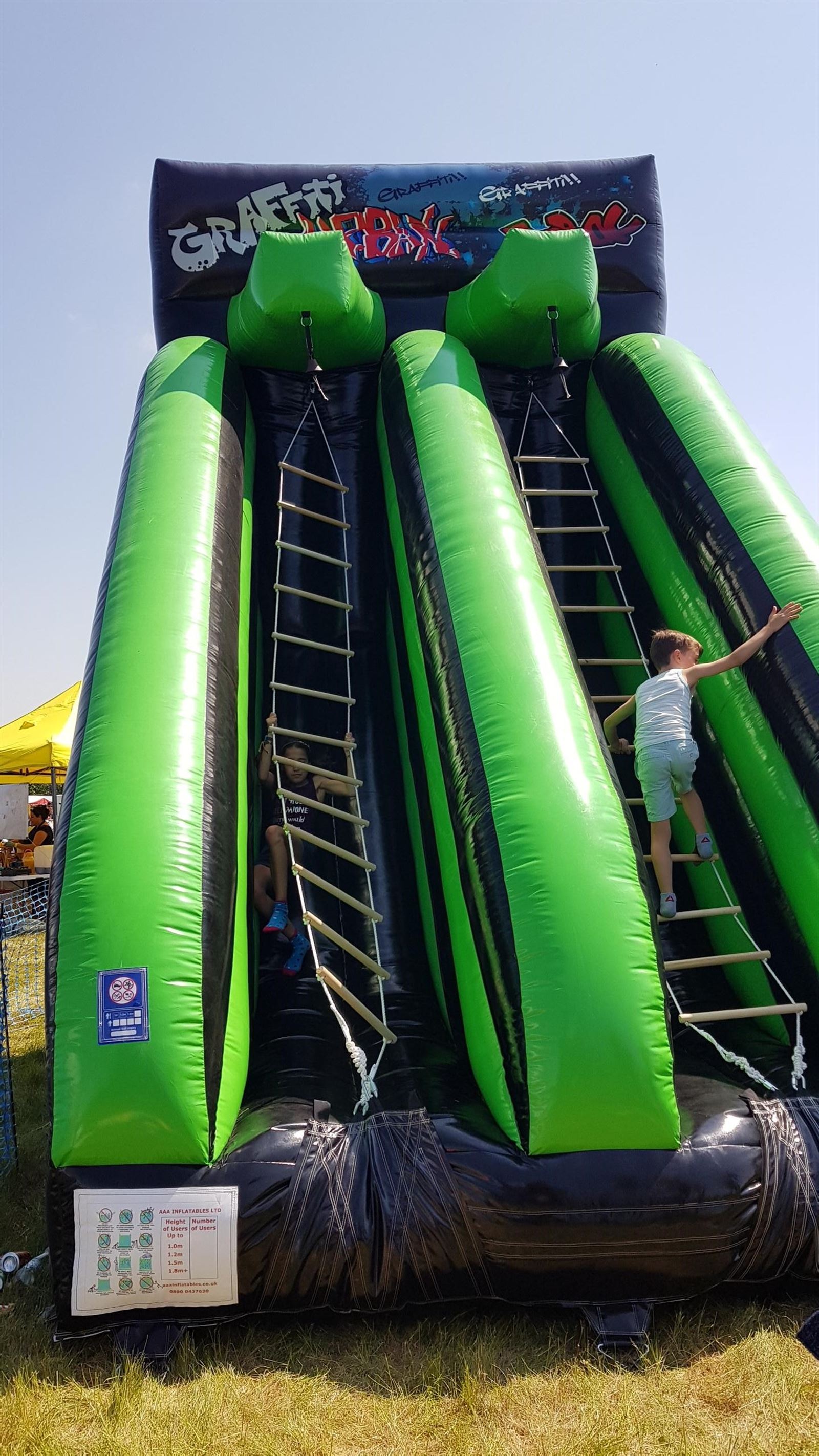 Inflatable Unclimable Ladder Hire - ice-rinks.co.uk in UK | Ice-rink Uk