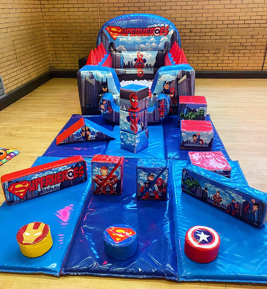 Marvel Soft Play Package - Hire in Aylesbury | BONKERZzz Bouncy Castles