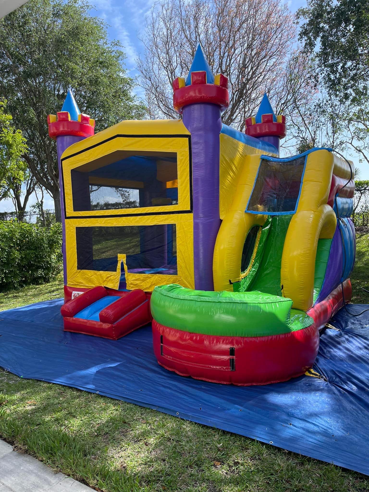 Castle Combo Bounce House with Slide - Rentals in West Palm Beach, Lake ...