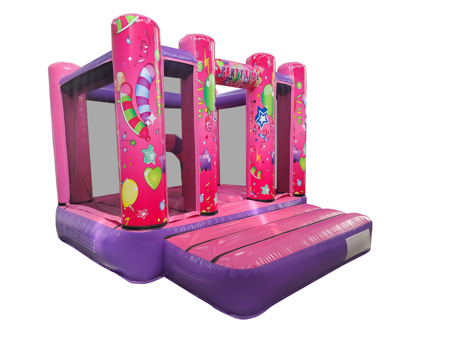 BBOL-034 - 12x10x8ft - Netted Mini Bouncer (Pink & Purple Partytime ...