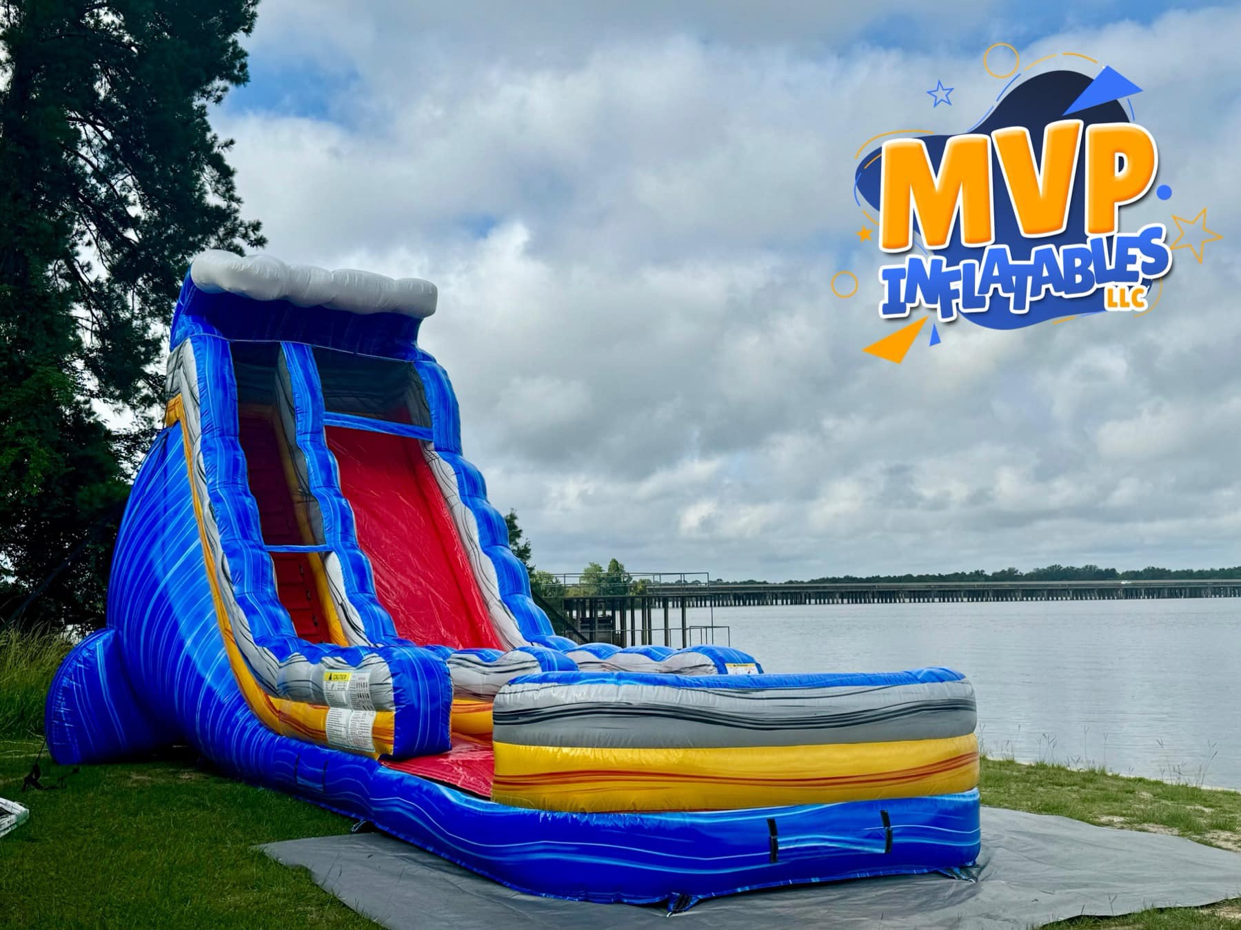 22ft Wave Rider Water Slide - Bounce House Rentals in Georgia | MVP ...