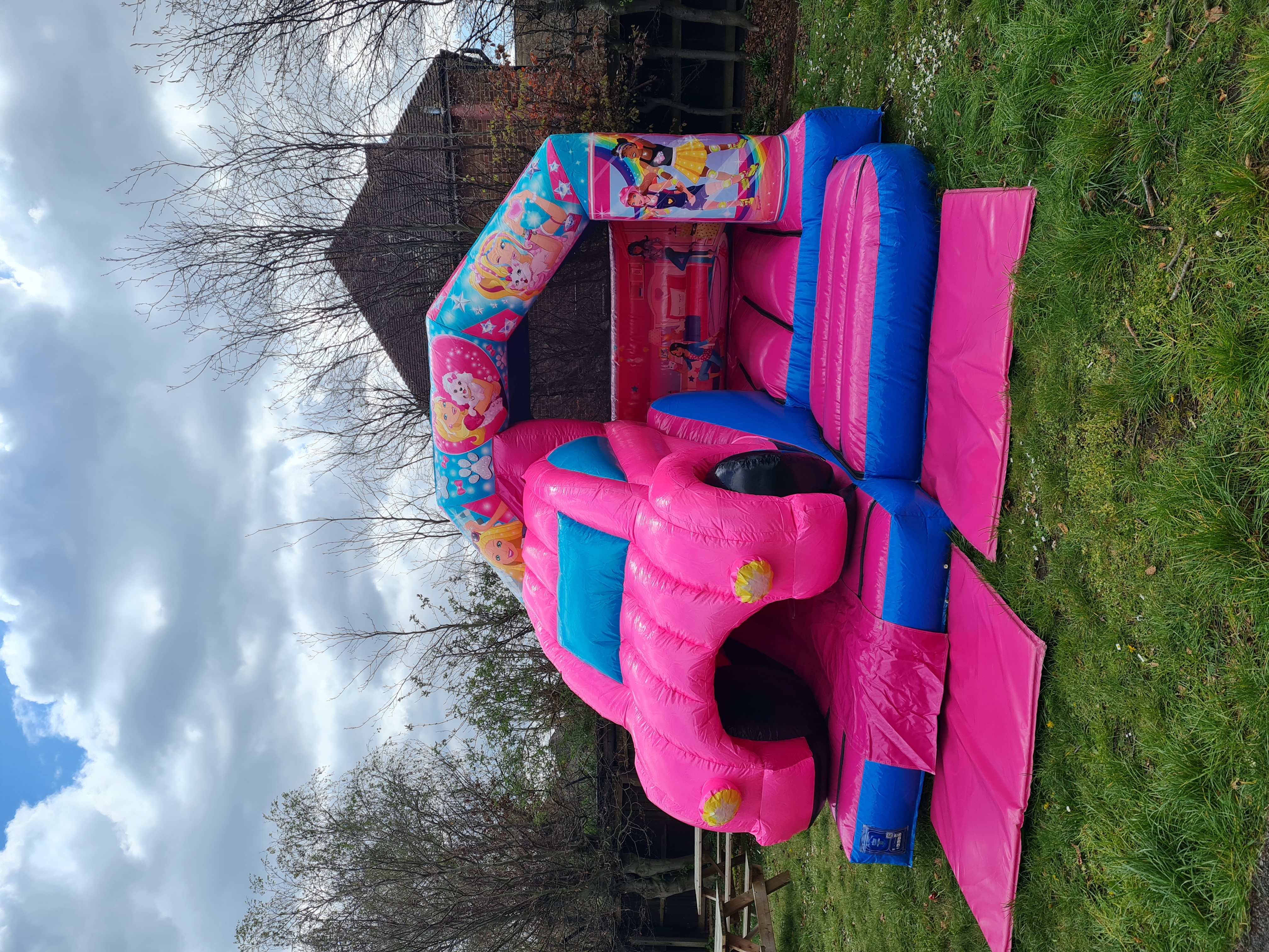 Barbie Dream Car Combi Castle - Bouncy Castle Hire in Nottinghamshire ...