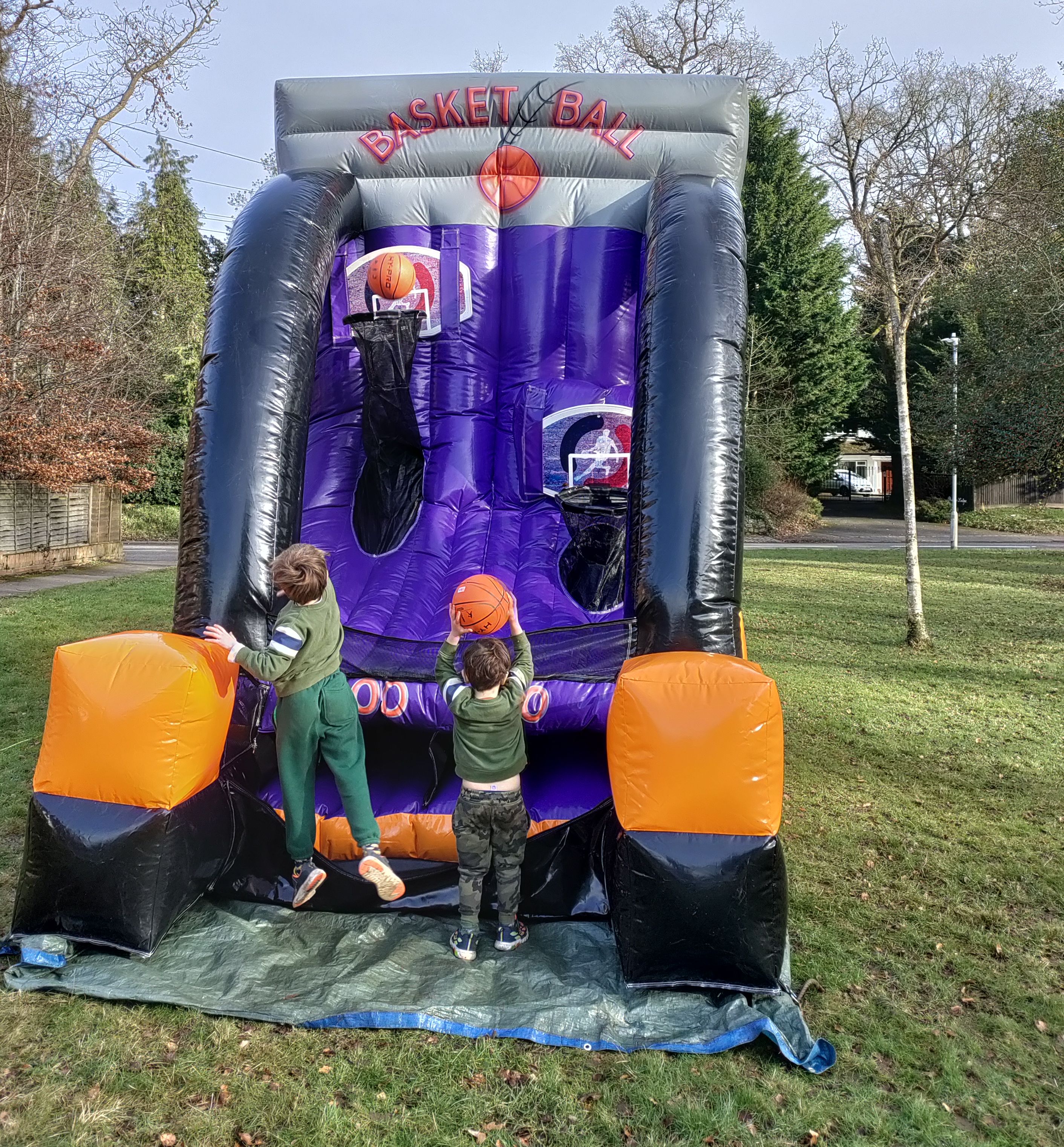 Premium Inflatable Basketball with solid hoops for hire in Kent