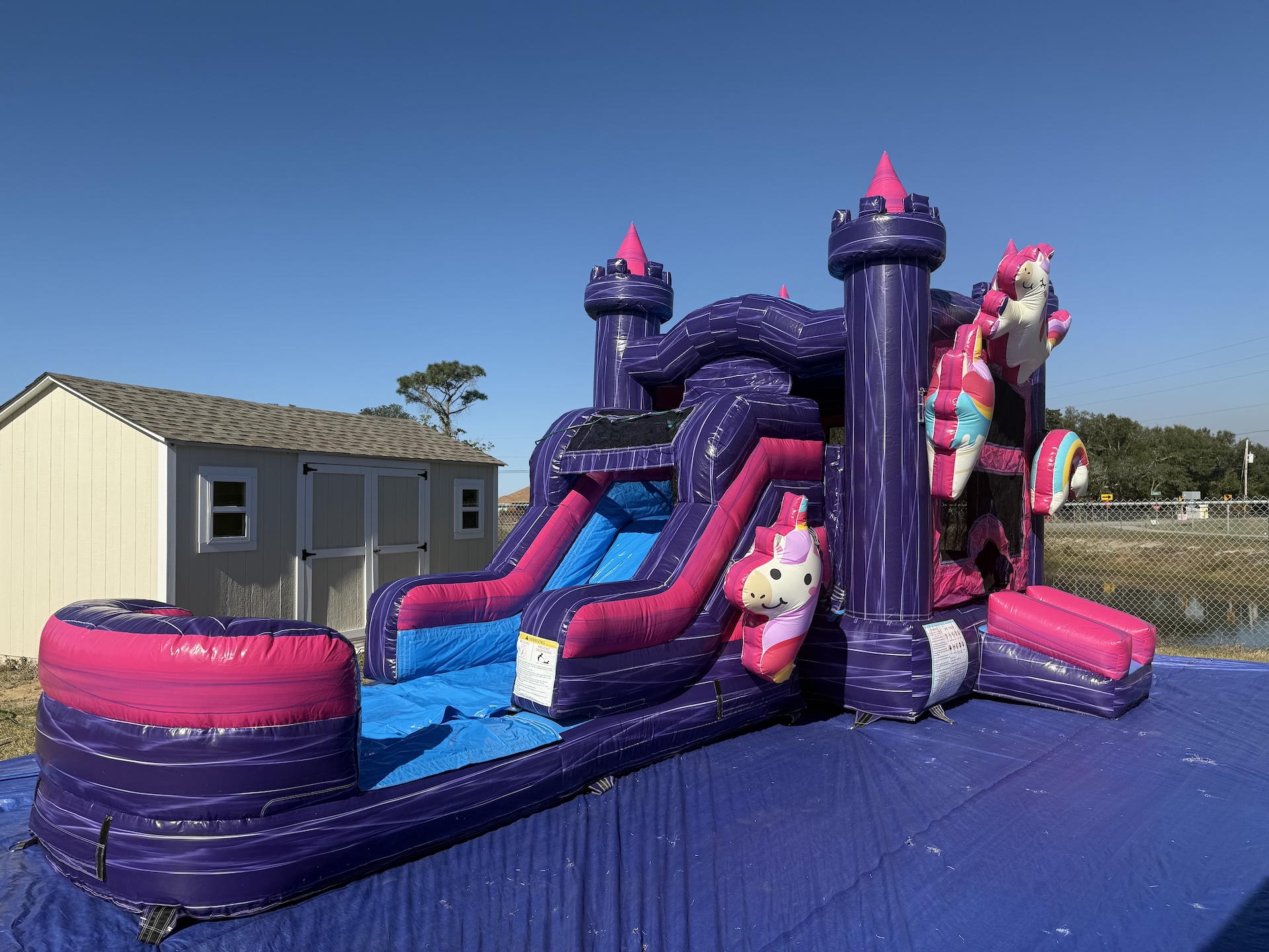 Pop Combo- Unicorn (WET or DRY) - Bounce House Hire in FL | JT Jumpers, LLC