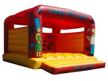 Simpson Bouncy Castle for hire in Colchester and Essex area.