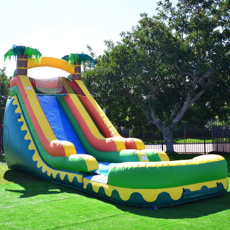 Tropical Aloha 18 Ft Water Slide Rental in Michigan | The Dunk Tank Co