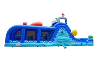 Water Slide Obstacle Course