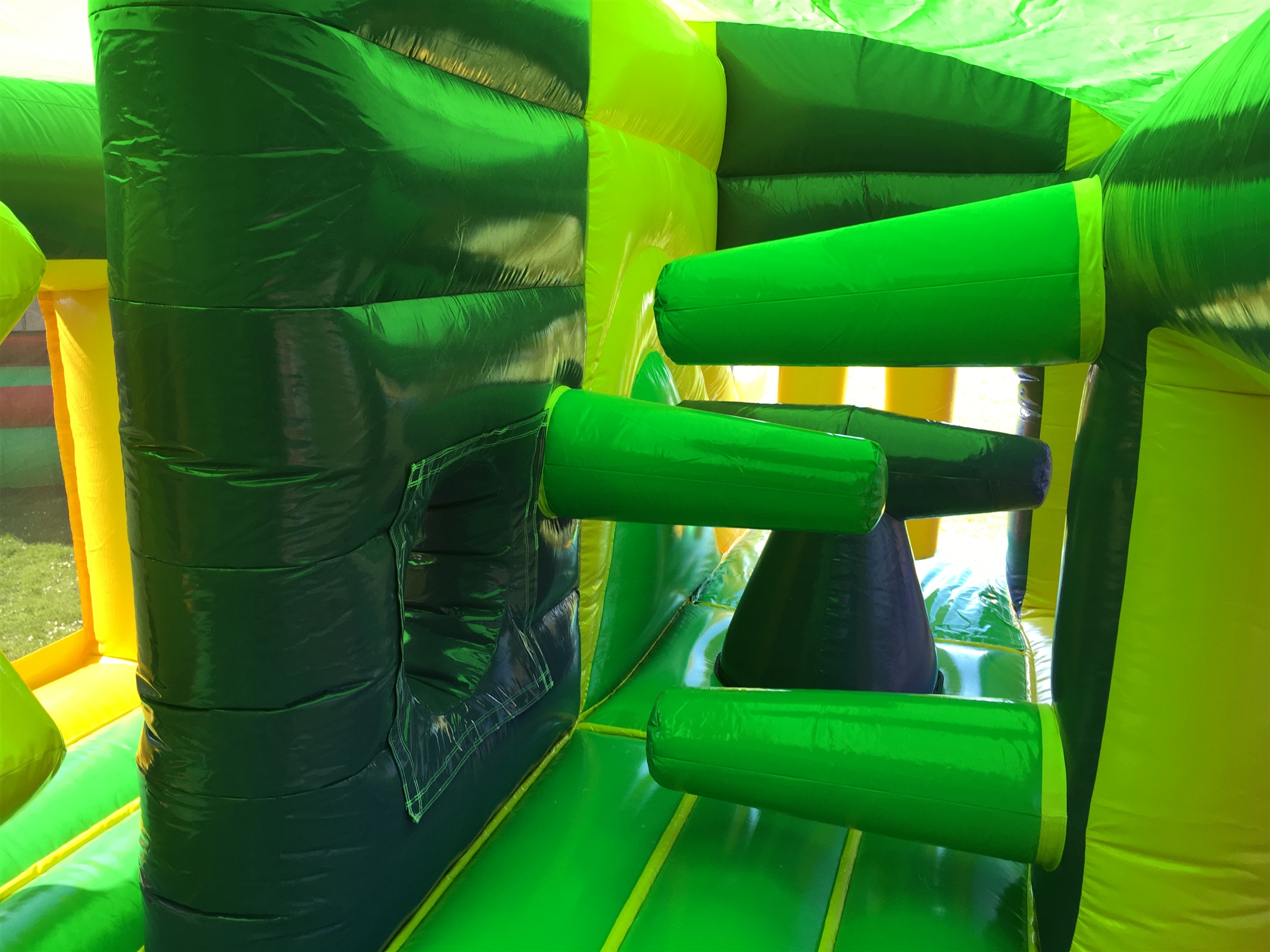 Jungle Adventure Obstacle Jump and Slide - Bouncy castle & Fairground ...