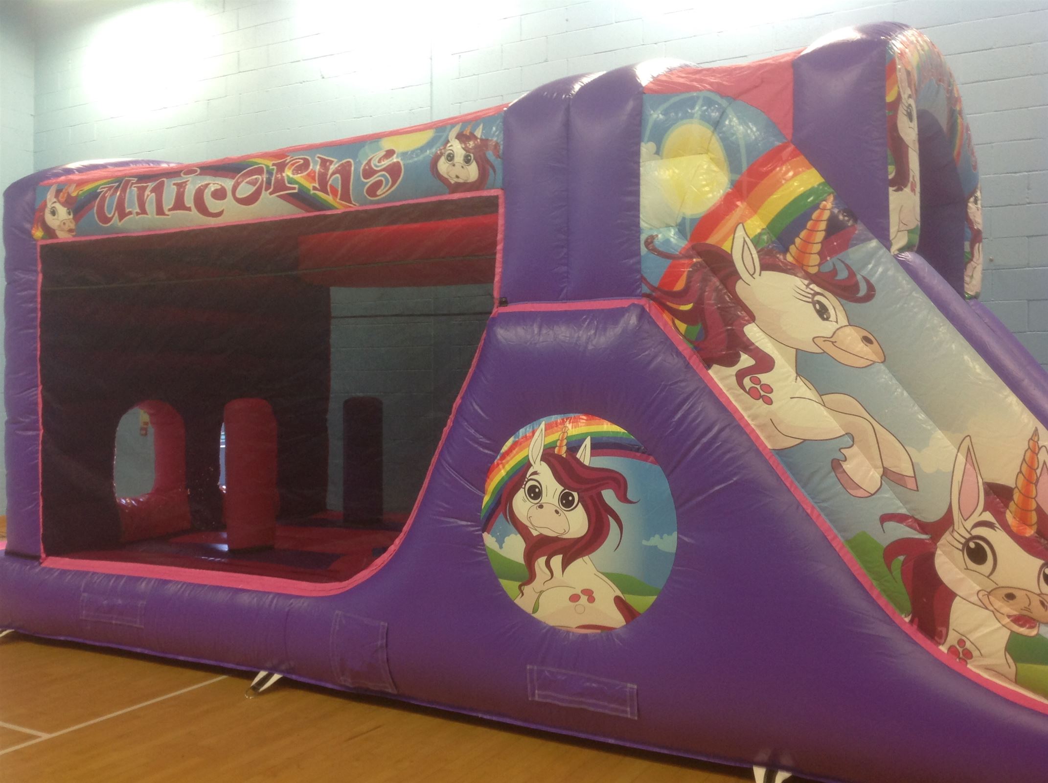 12' X 29' New Unicorn Inflatable fun run. - Bouncy Castle Hire in ...