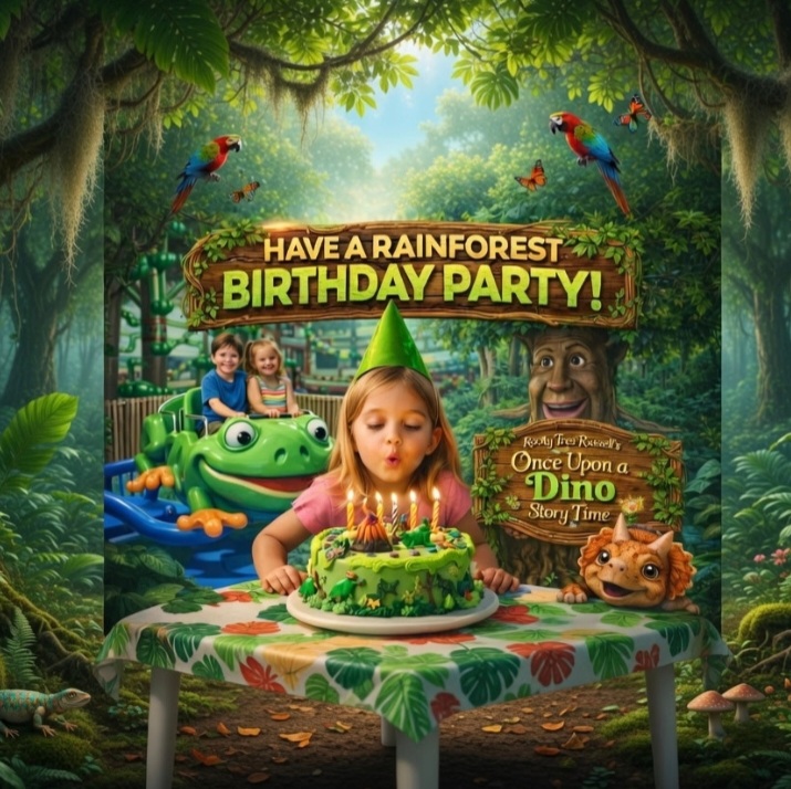 80 Minute Rainforest Adventure Party Room - Hire in AL | Bouncers ...