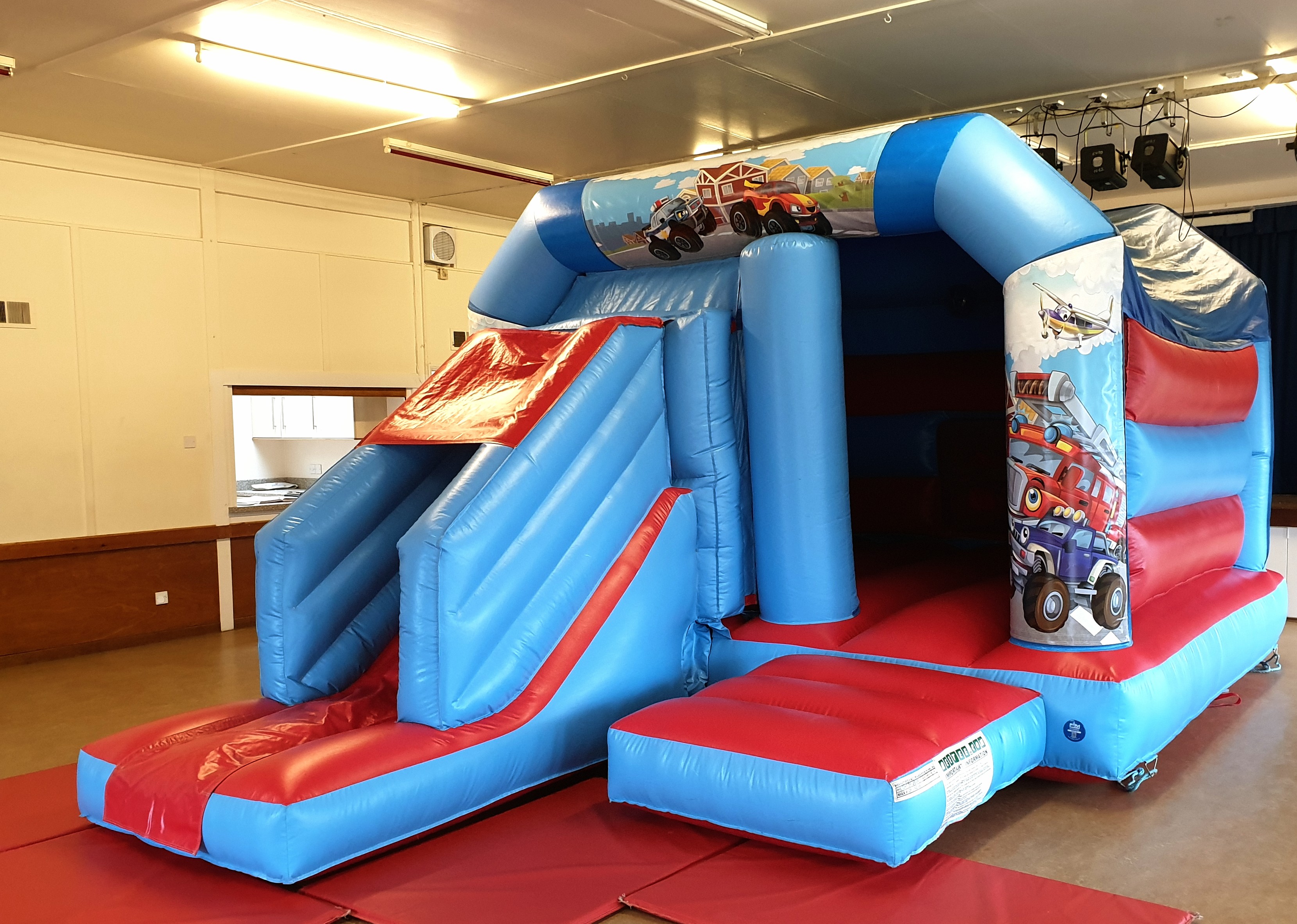 Transport Bouncy Castle with Front Slide - Bouncy Castle Hire in Milton ...