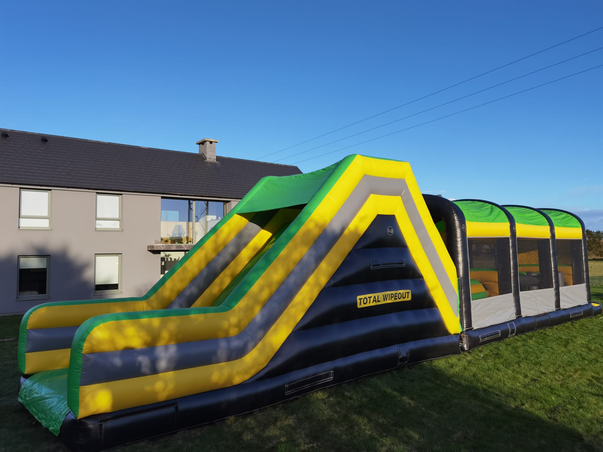 Total Wipeout Obstacle Course & Slide 55ft X 15ft - Hire in Louth ...